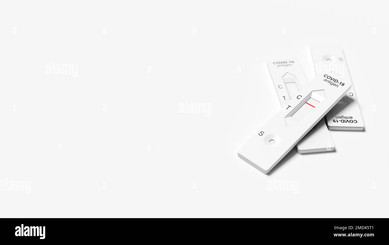 Covid rapid antigen nasal test. Self test at home or at corona test ...