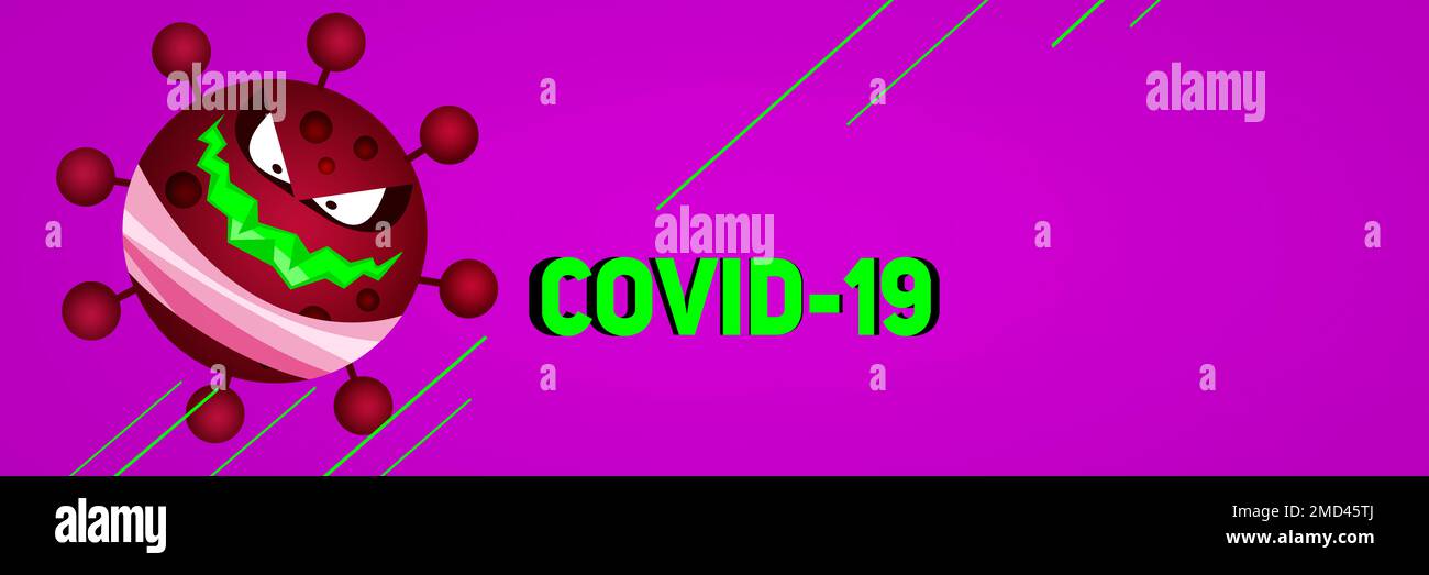 Dangerous corona virus, SARS pandemic risk concept. 3D illustration ...
