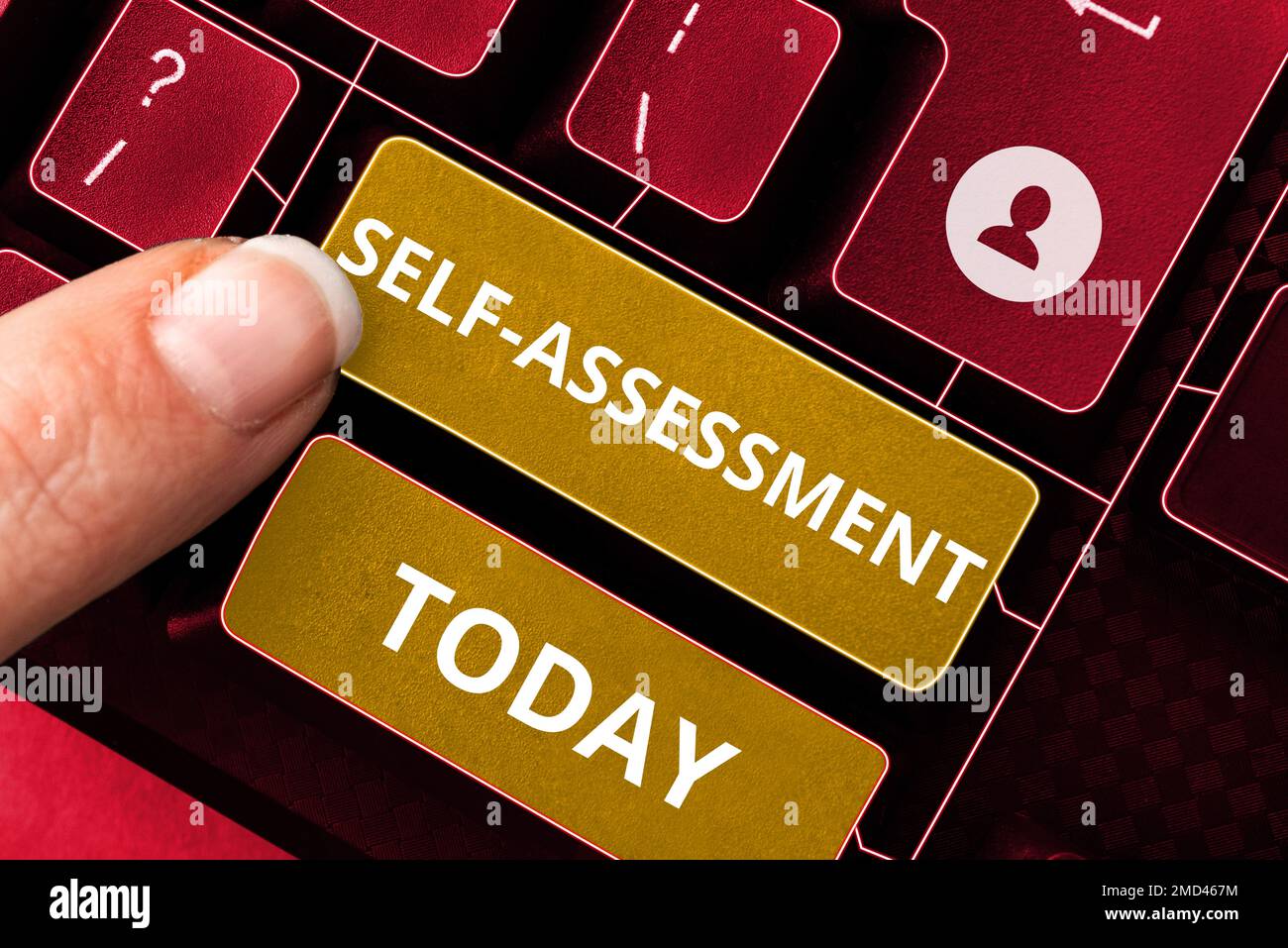 Text caption presenting Self Assessment. Word Written on Pride and ...