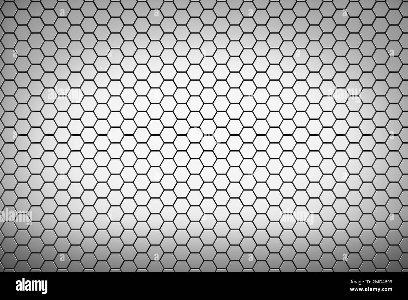 Modern metallic honeycomb and hexagon background pattern. 3d rendering ...