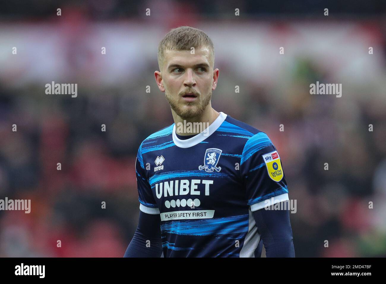 Riley McGree #8 of Middlesbrough during the Sky Bet Championship match ...