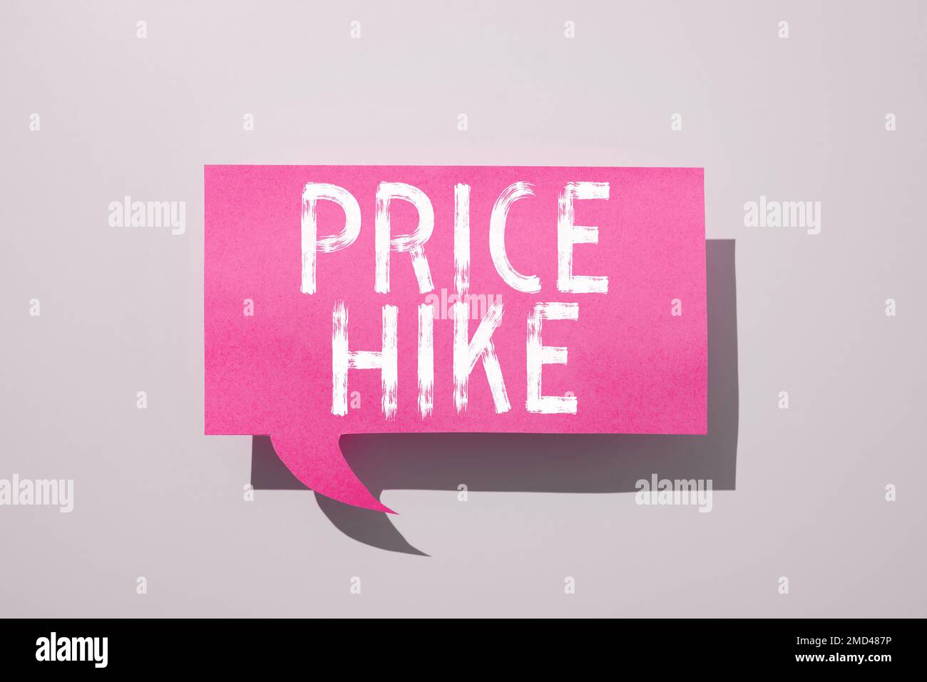 Text caption presenting Price Hike, Concept meaning sum of values that ...