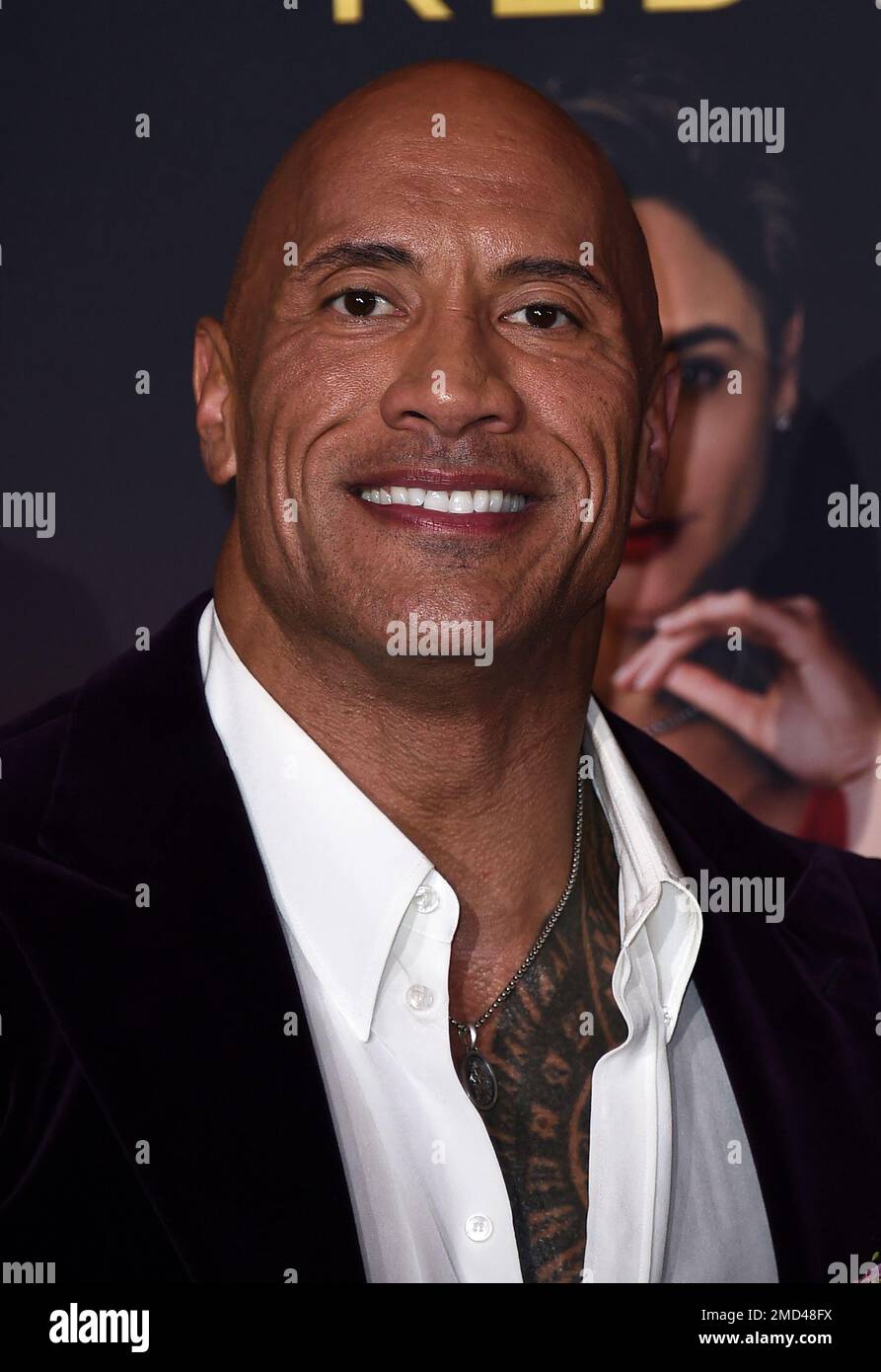 Cast member Dwayne Johnson arrives at the Los Angeles premiere of "Red ...