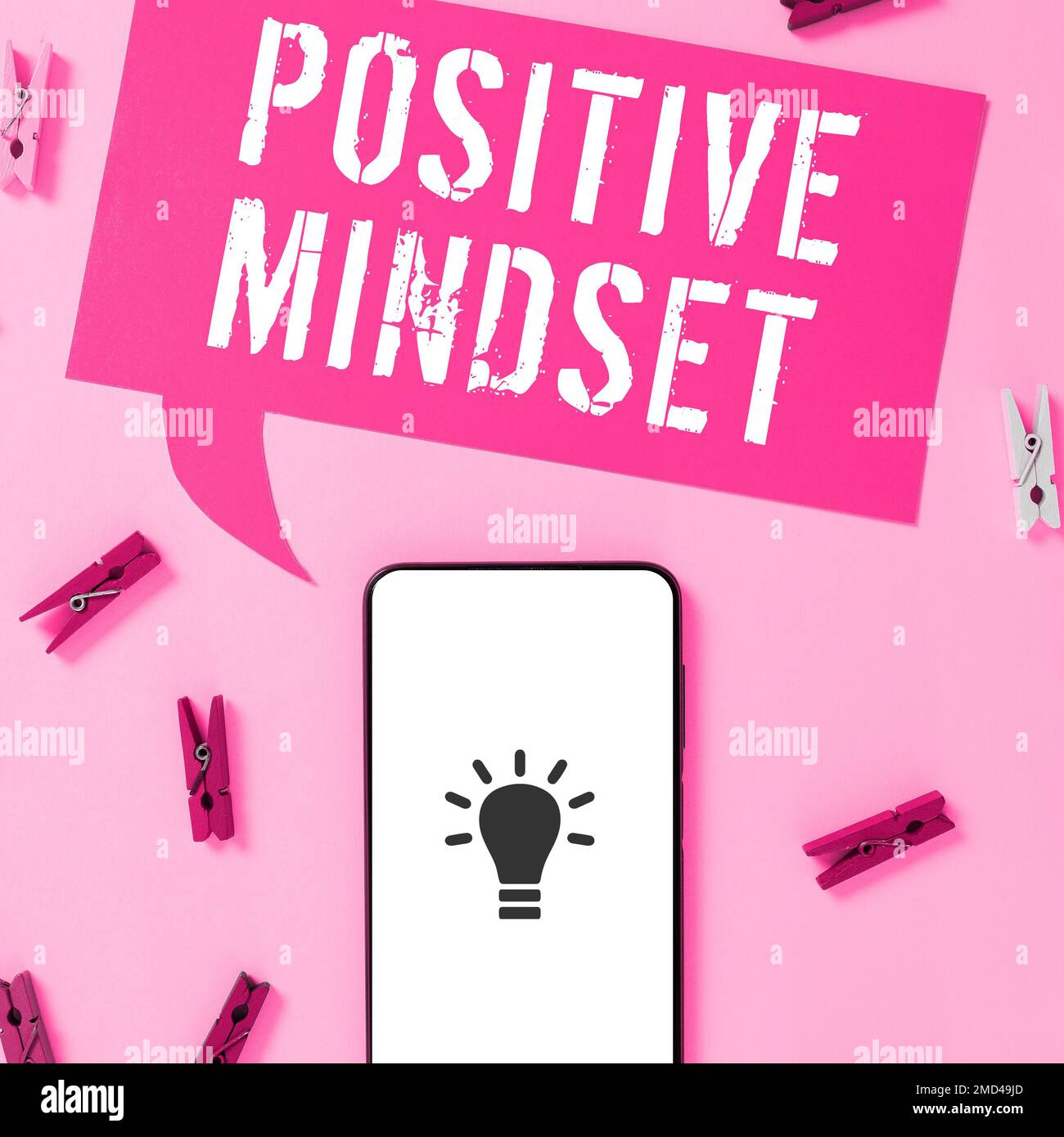 Text showing inspiration Positive Mindset. Business approach mental and ...