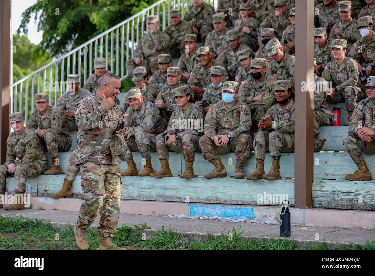 U.S. Army Command Sgt. Maj. Cruz Ortolaza, command sergeant major of ...