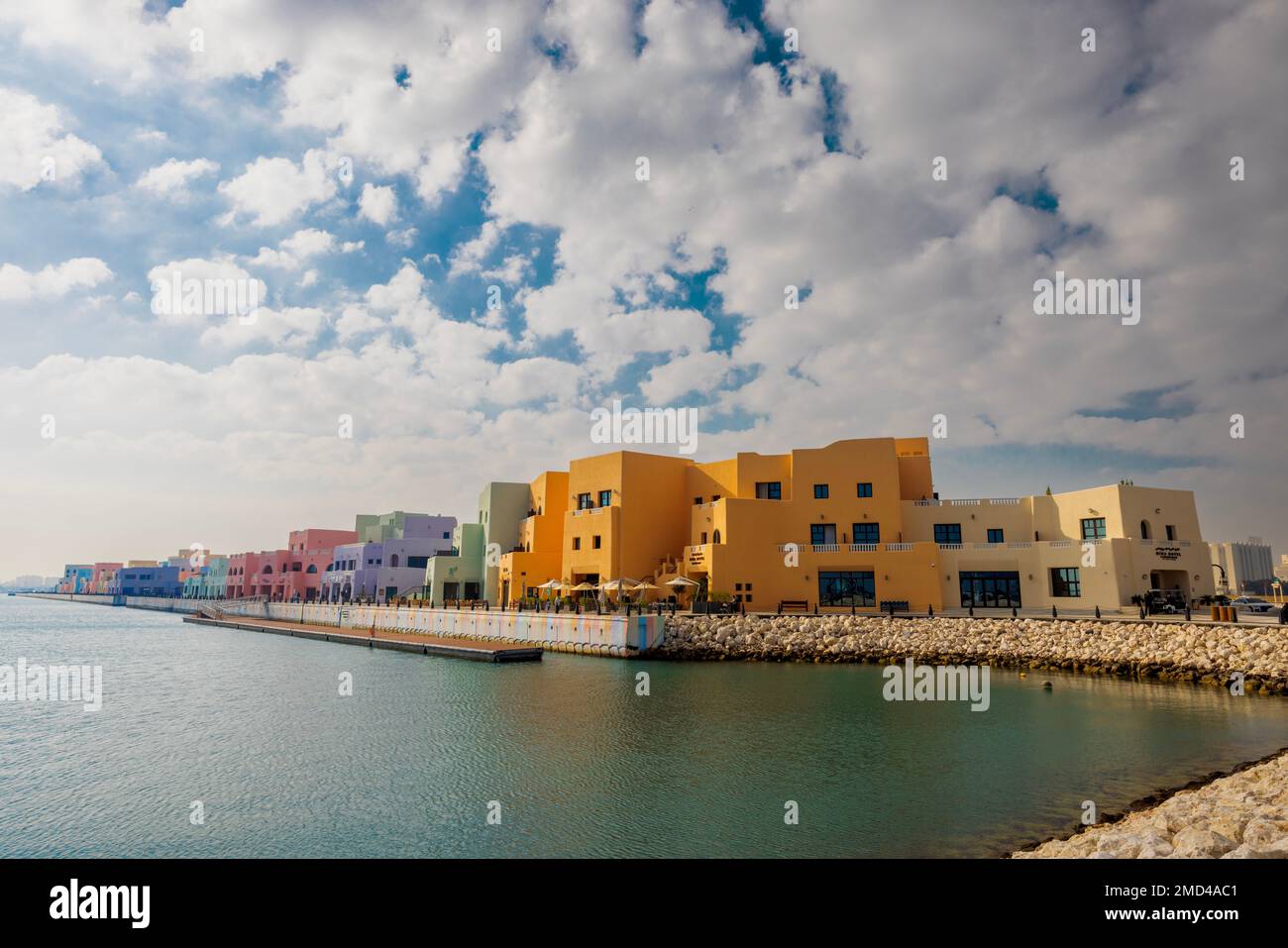 Doha skyline and cruise port 20-01-2023 Doha Qatar Stock Photo - Alamy