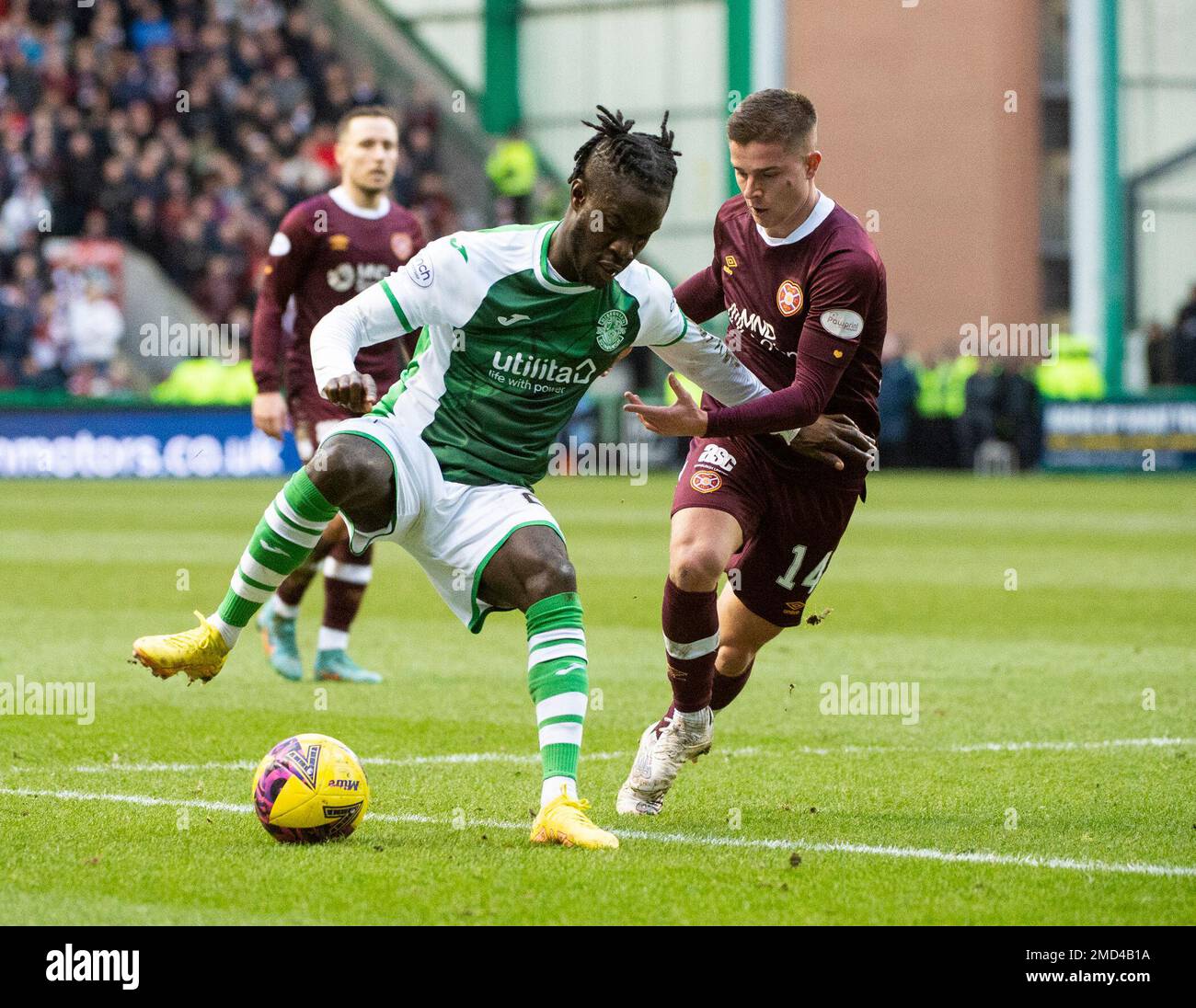 Edinburgh, UK. 22nd Jan, 2023. Scottish Cup - Hibernian FC v Heart of ...