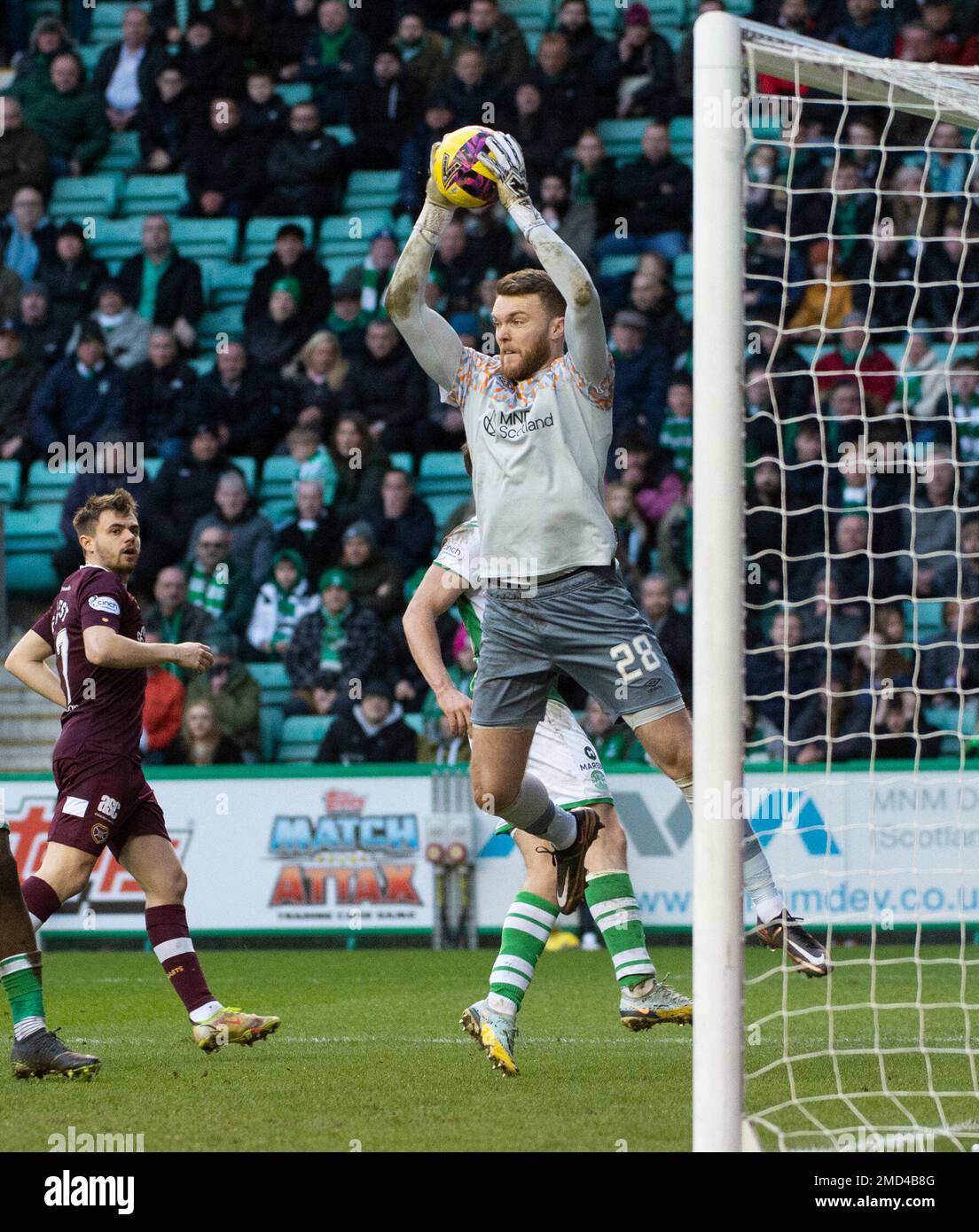 Edinburgh, UK. 22nd Jan, 2023. Scottish Cup - Hibernian FC v Heart of ...