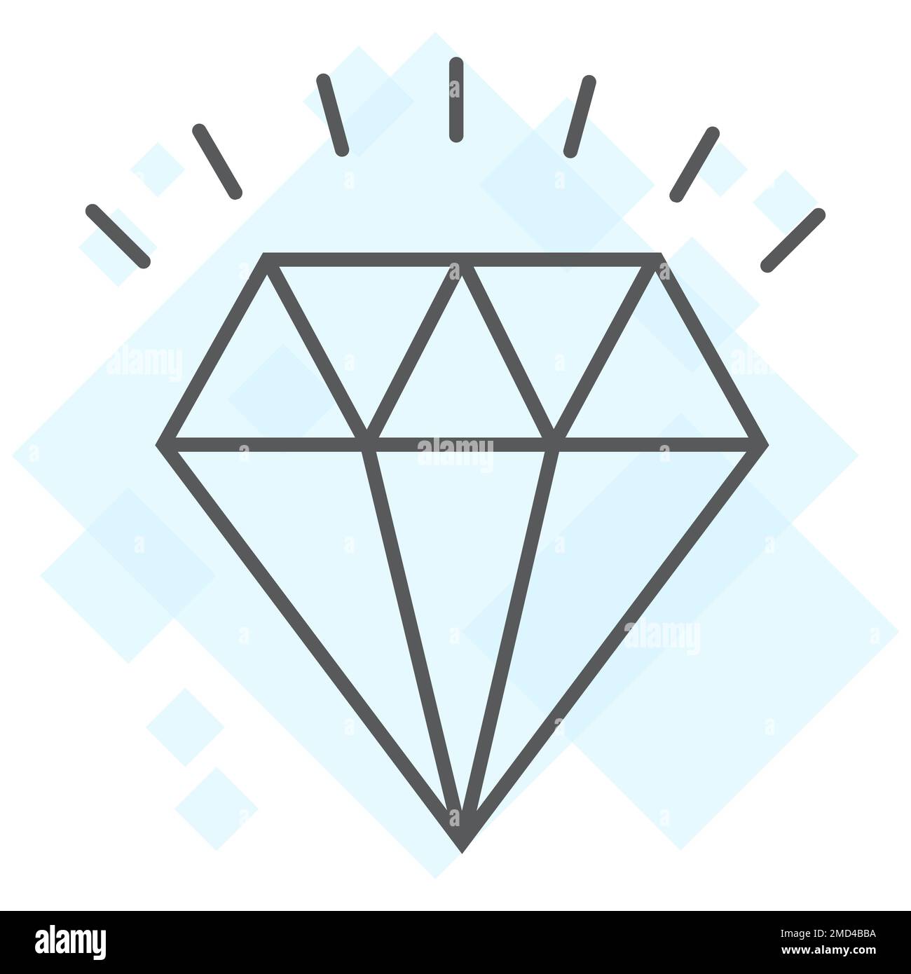 Diamond thin line icon, expensive and luxury, gemstone sign vector ...