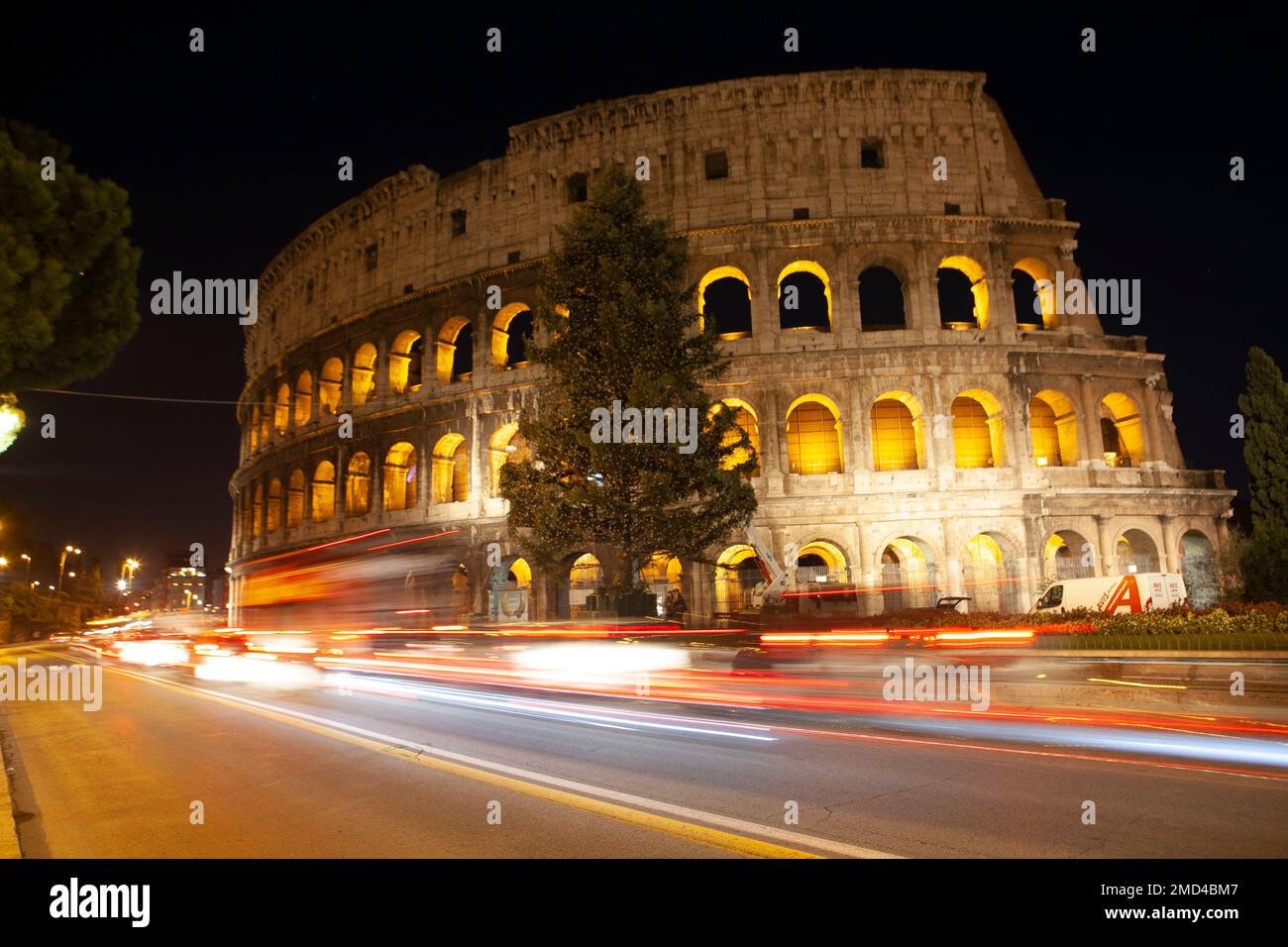 The Colosseum or Flavian Amphitheater is an amphitheater from the time ...