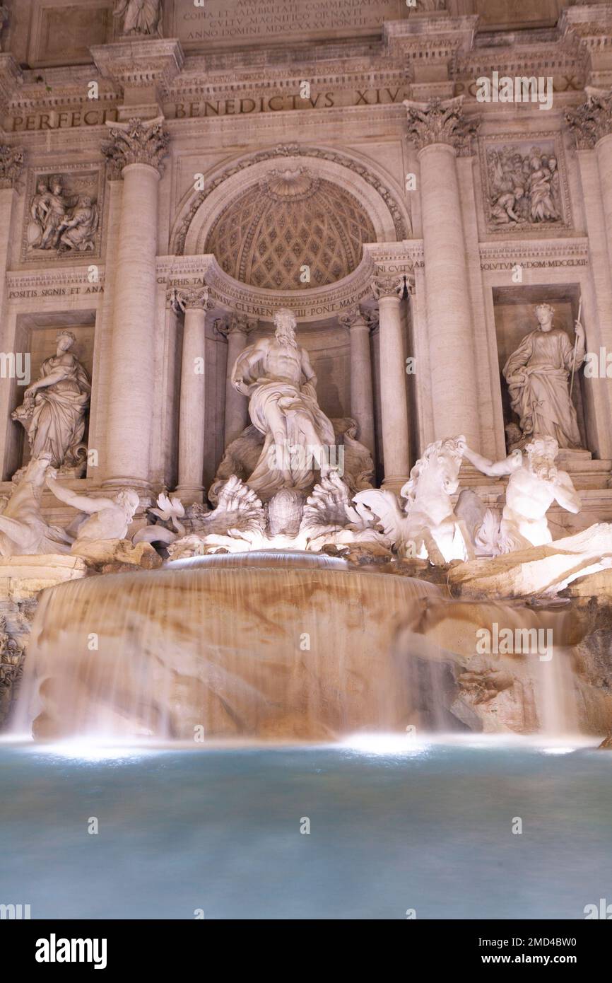 The Fontana di Trevi is one of the largest monumental fountains of the ...