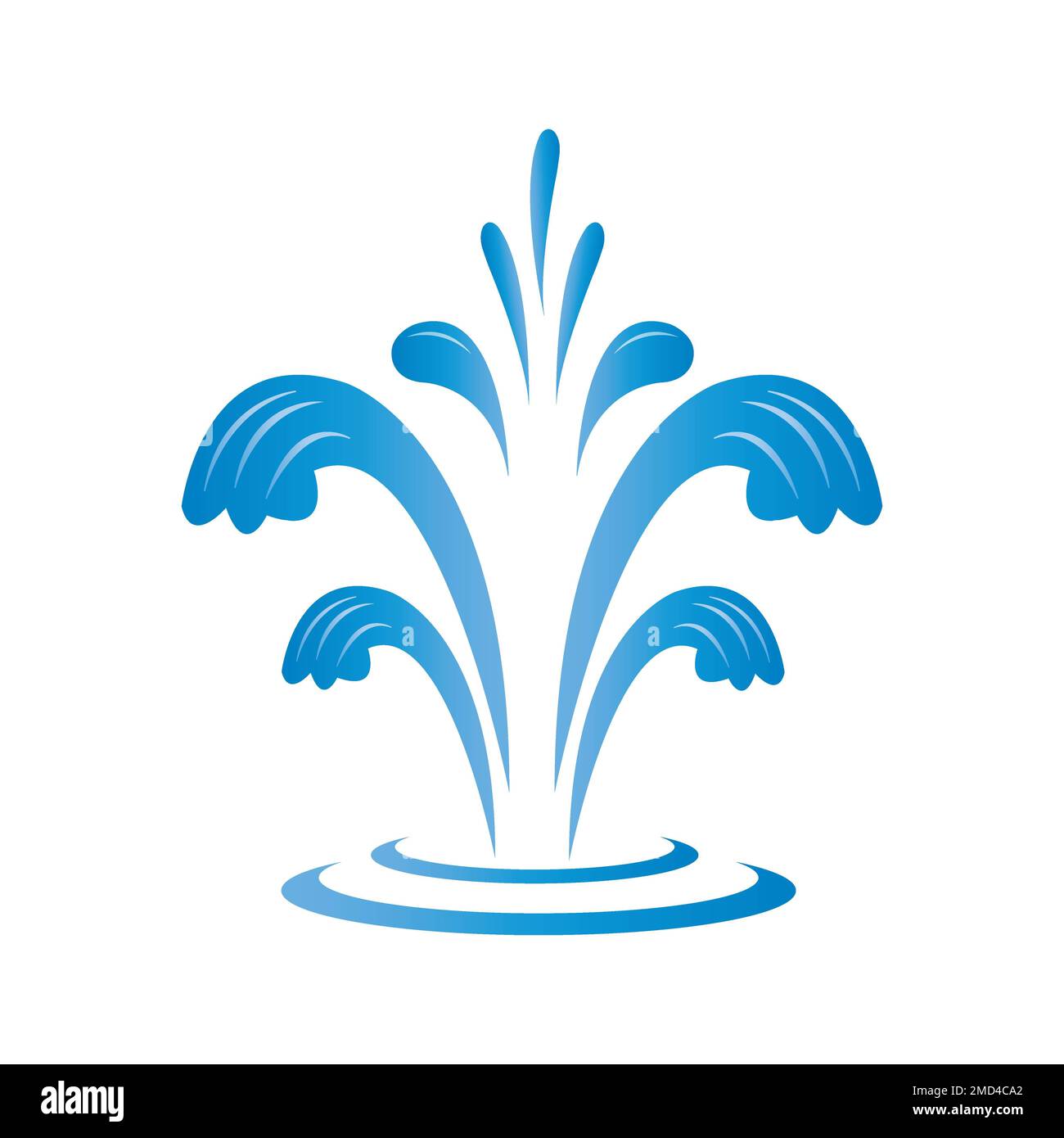 water fountain icon logo vector design template Stock Photo - Alamy