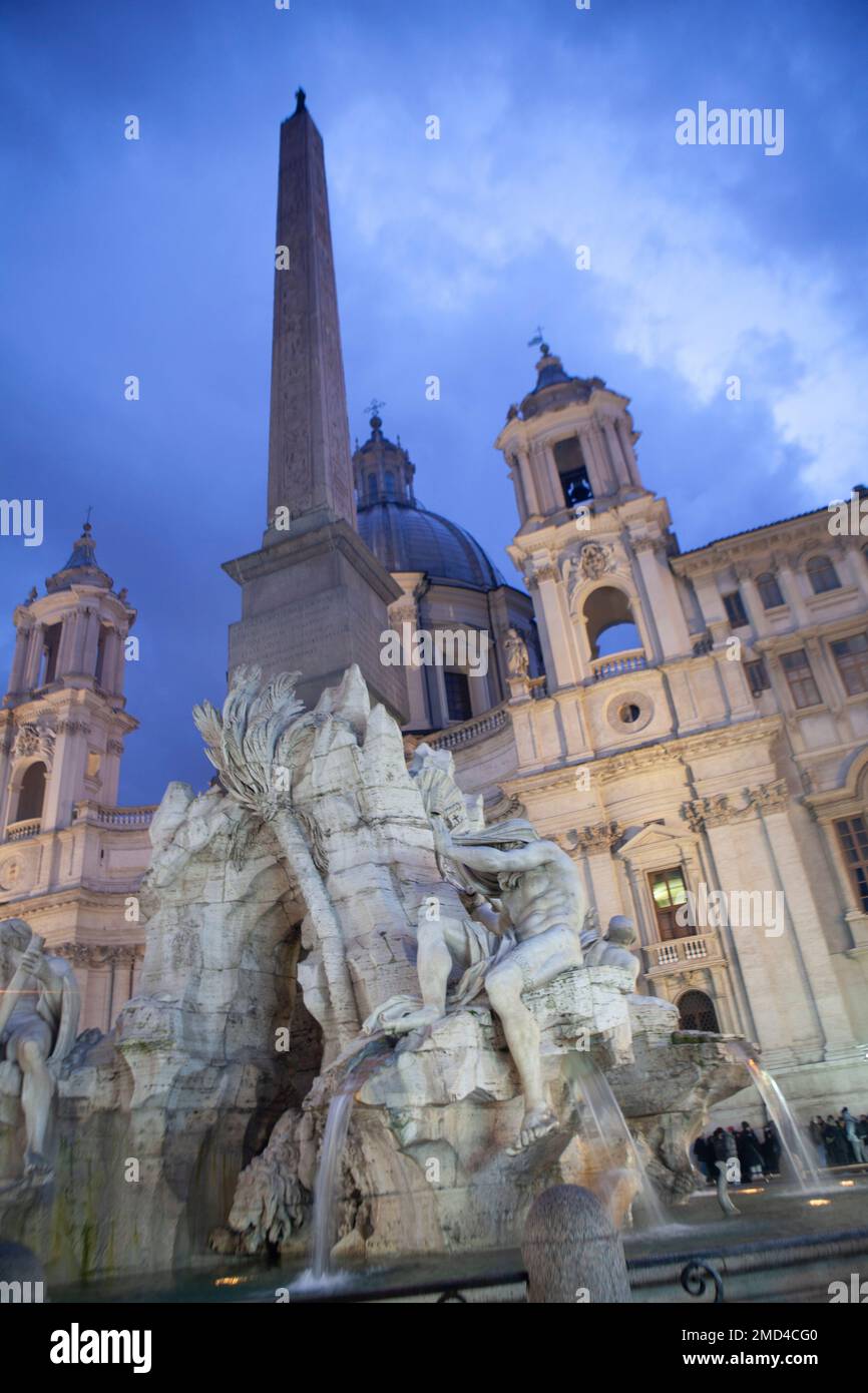 Church of Saint Agnes in Agony in piazza Navona Stock Photo - Alamy