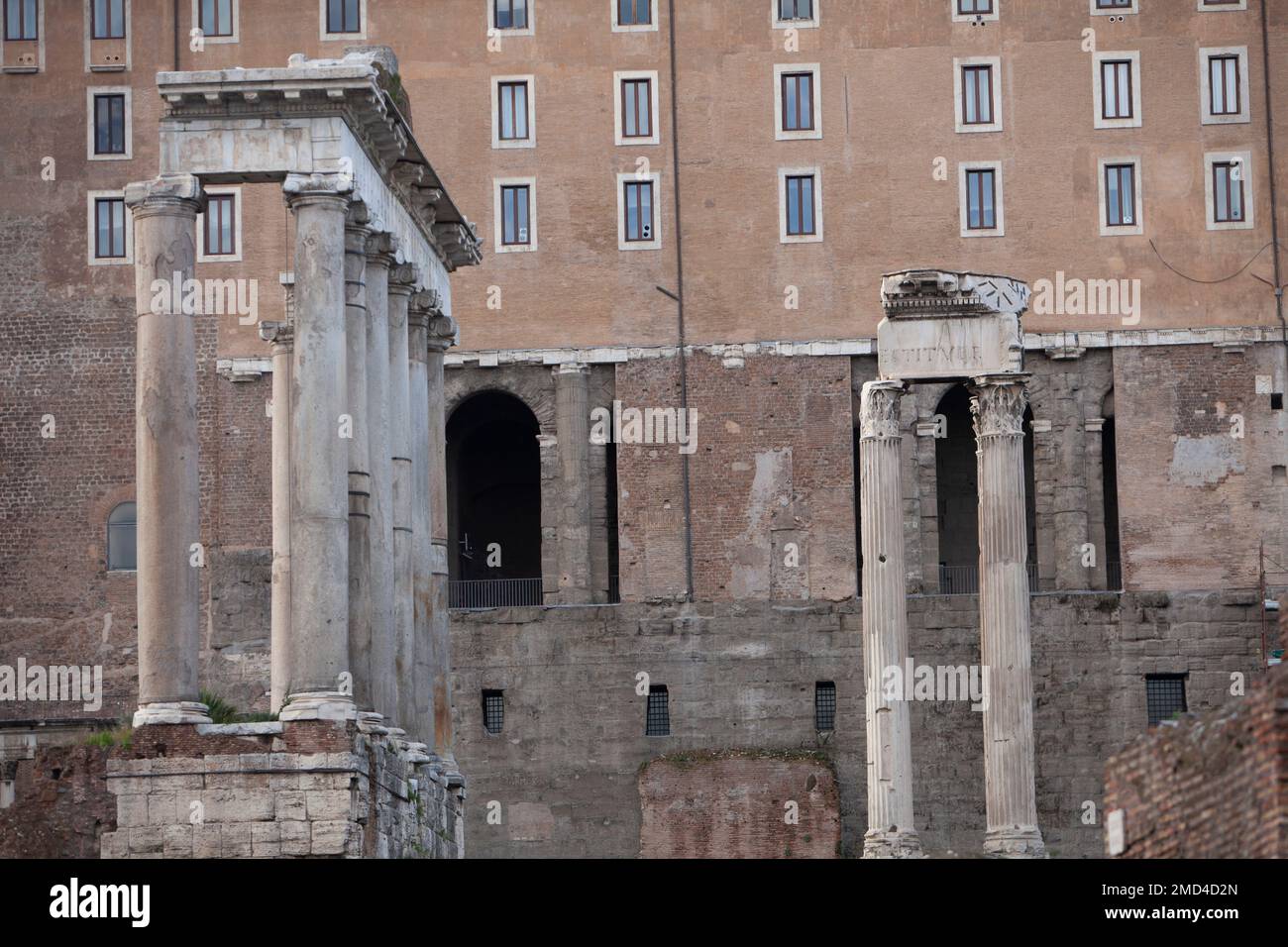 Ancient roman forum in the city of Rome Stock Photo - Alamy