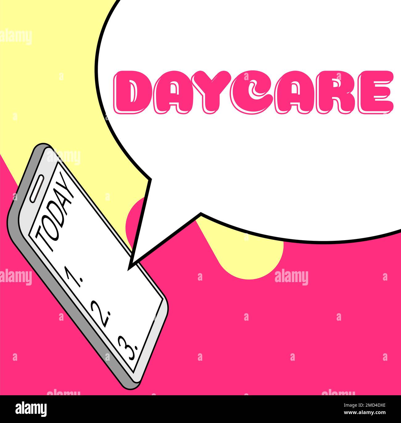 Writing displaying text Daycare. Word Written on offering care to ...