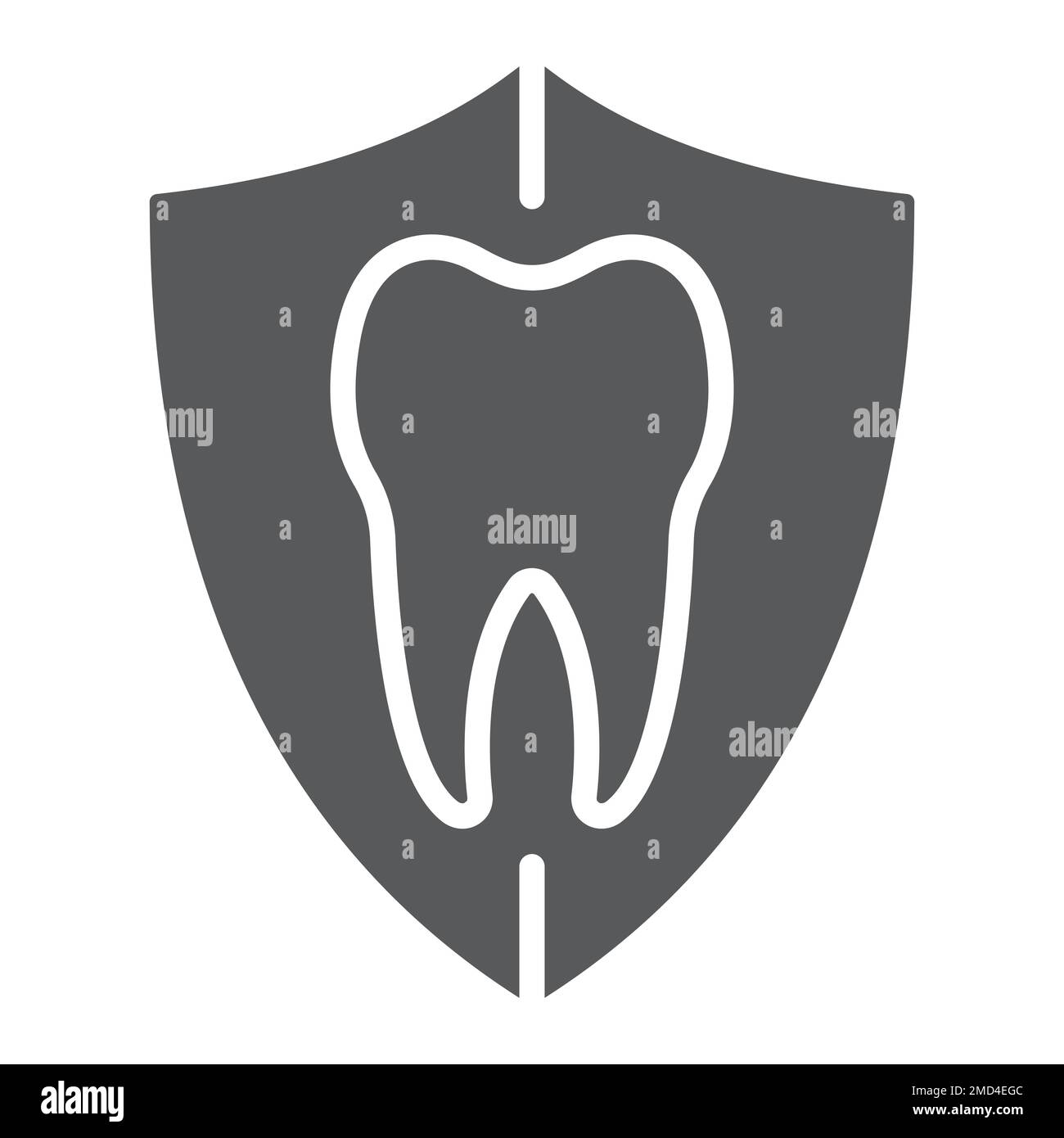 Dental protection glyph icon, stomatology and dental, tooth in shield ...