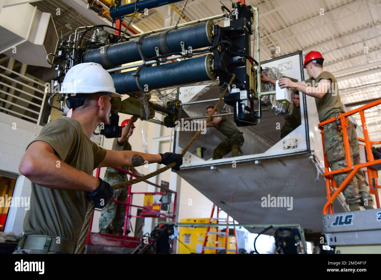Airmen from the 791st Maintenance Squadron perform a Transporter ...