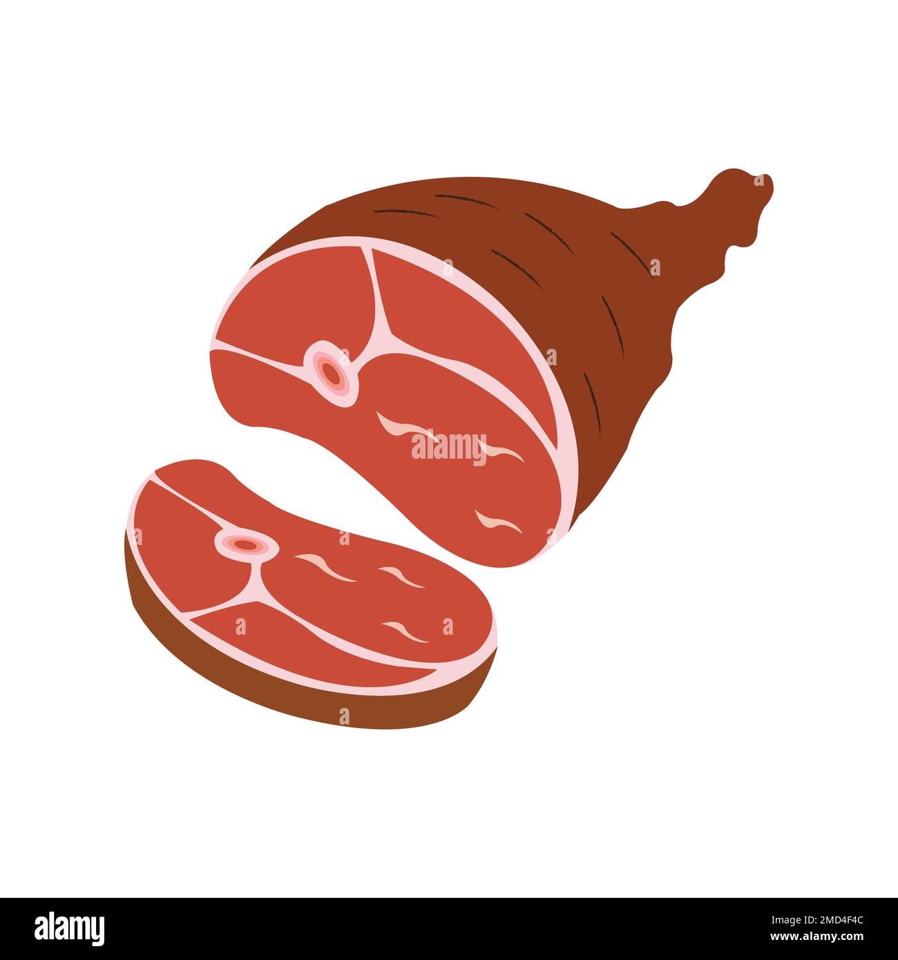 meat icon logo vector design template Stock Photo - Alamy