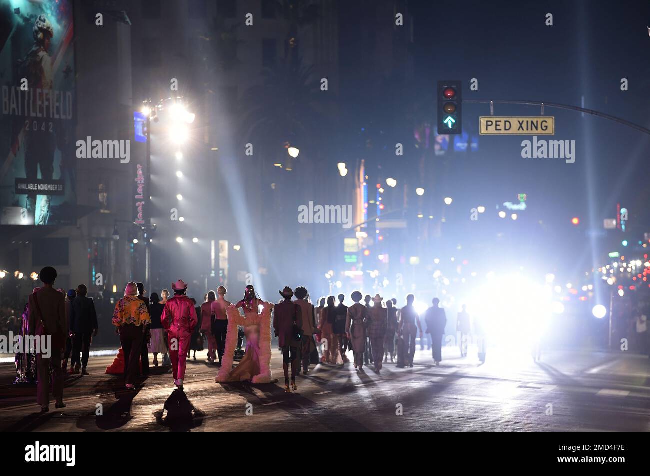 Models walk the runway at the Gucci "Love Parade" fashion show on ...