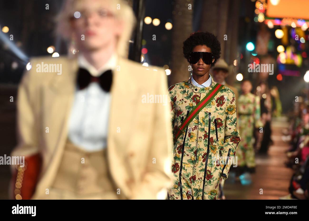 Models walk the runway at the Gucci "Love Parade" fashion show on ...