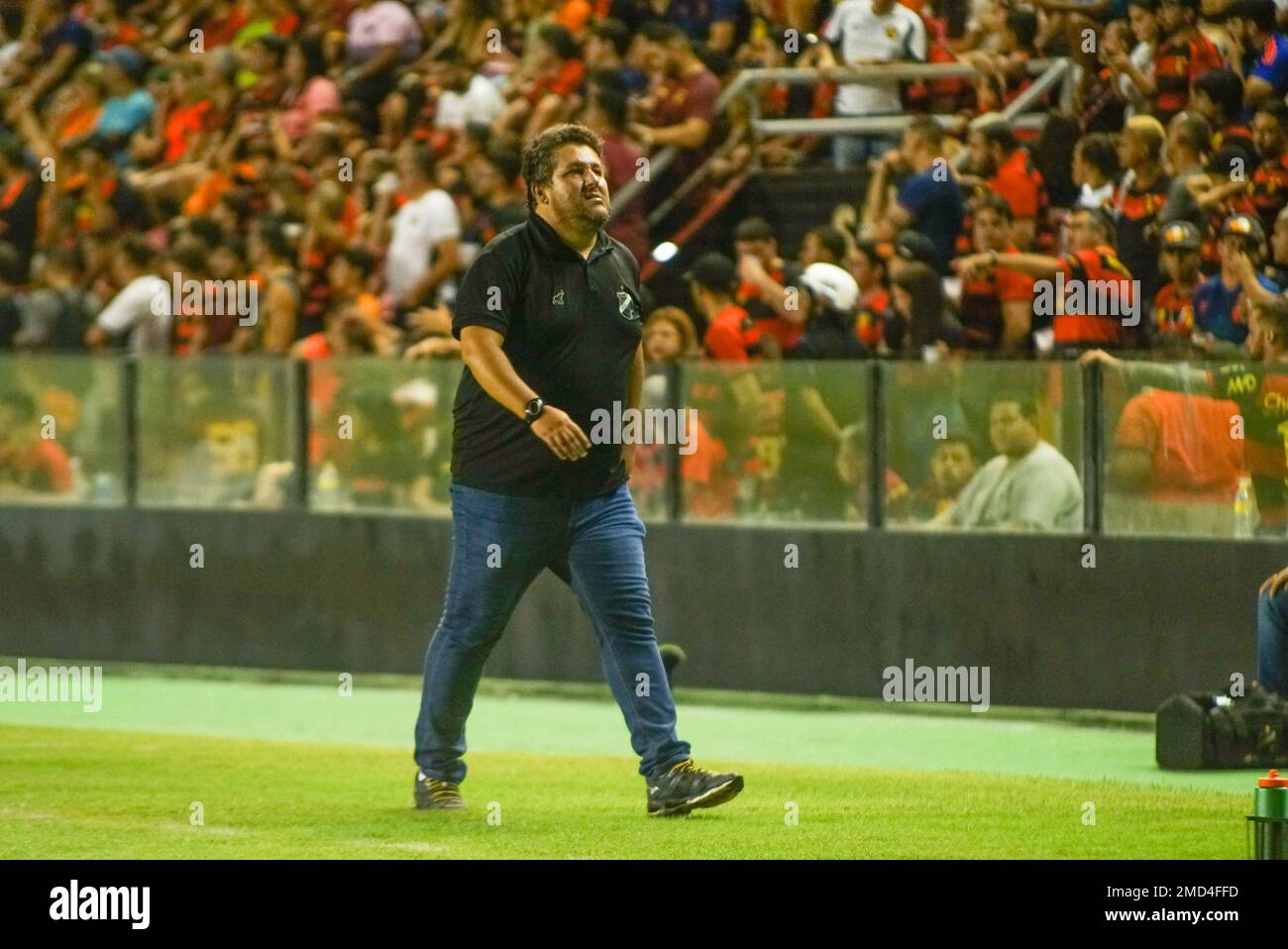 Recife, Brazil. 21st Jan, 2023. 0 against ABC, the game took place this ...
