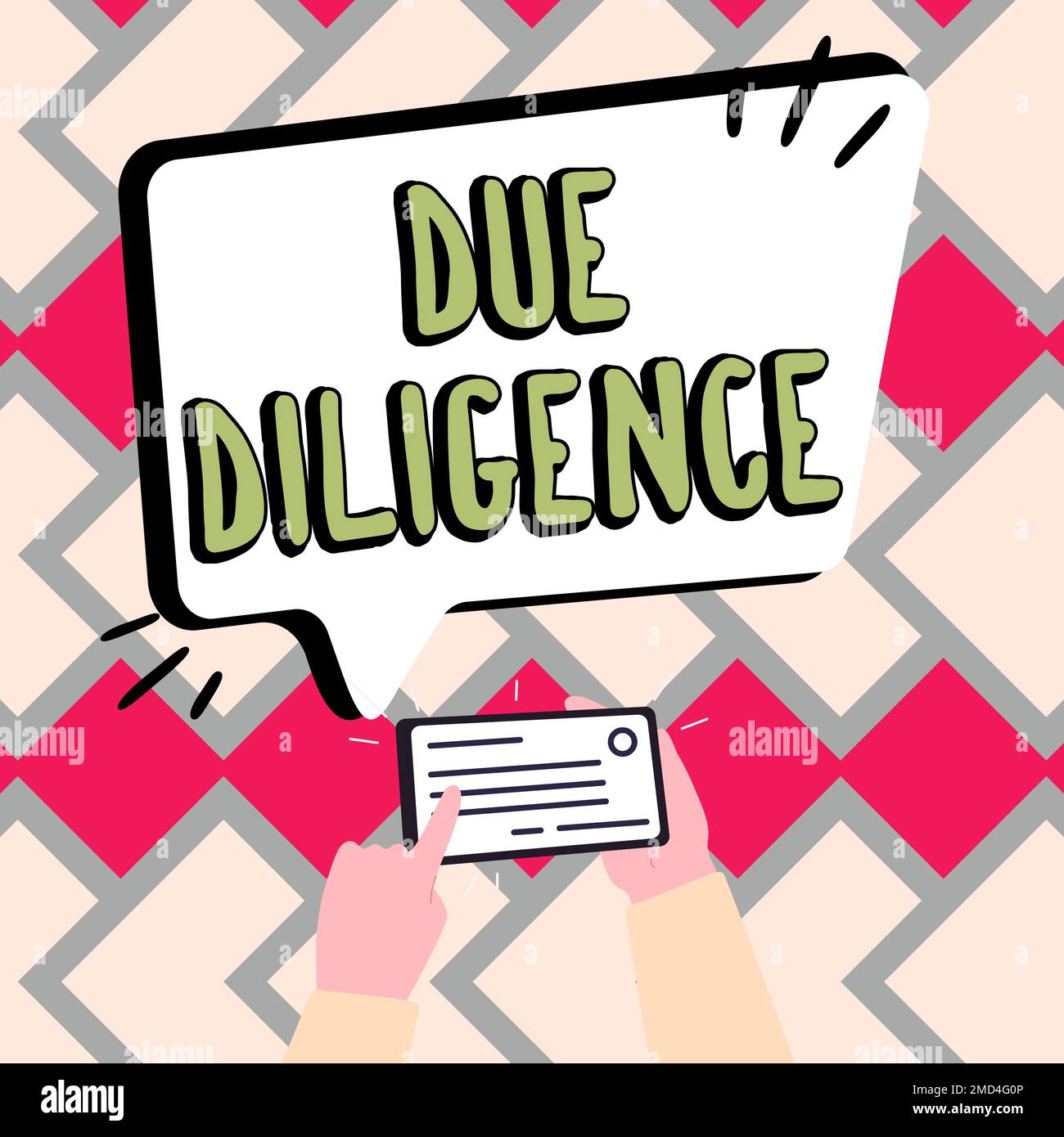 Inspiration showing sign Due Diligence. Business idea avoid harming ...