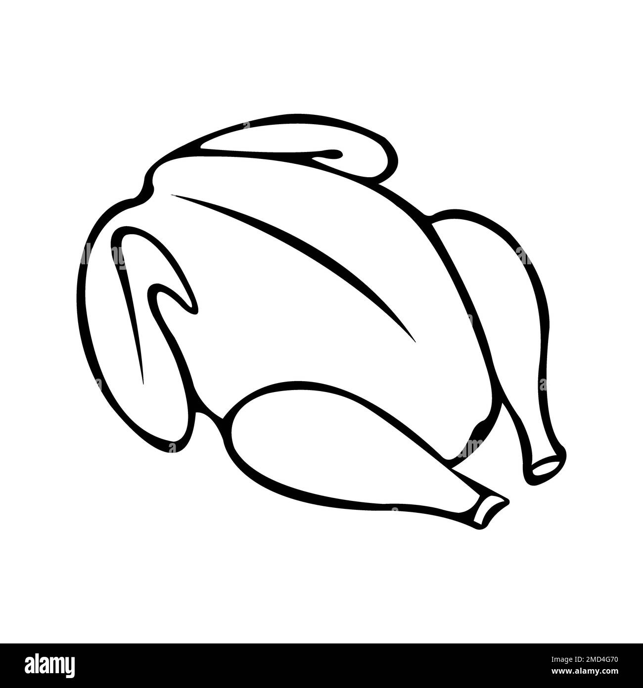 roast chicken icon logo vector design template Stock Photo - Alamy