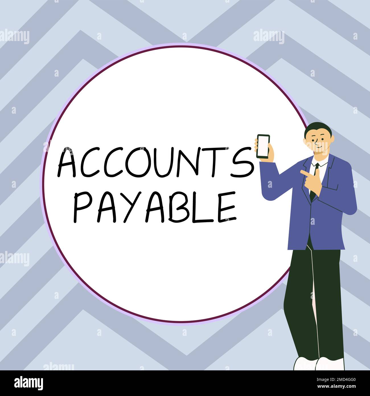 Text sign showing Accounts Payable. Business showcase money owed by a ...