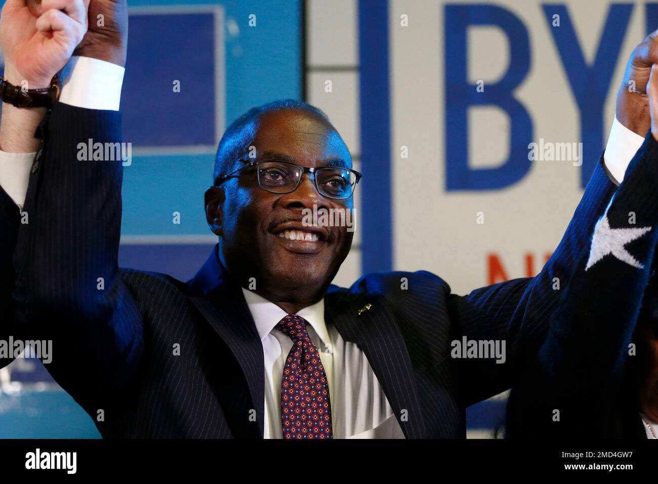 Buffalo Mayor Byron Brown speaks to supporters at his election night ...