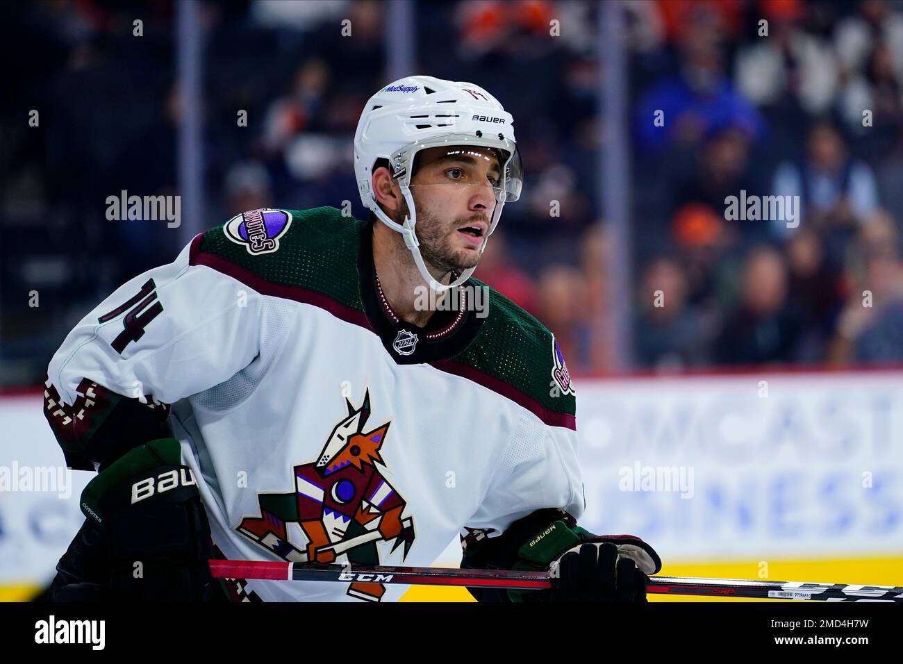Arizona Coyotes' Shayne Gostisbehere plays during an NHL hockey game ...