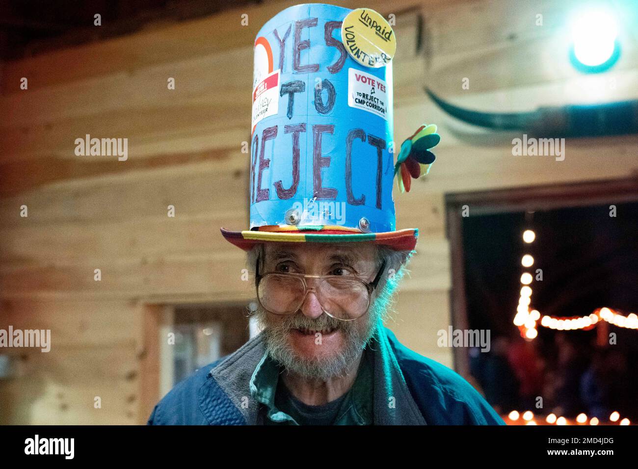 Rodney Porter wears a top hat indicating his rejection of Central Maine ...