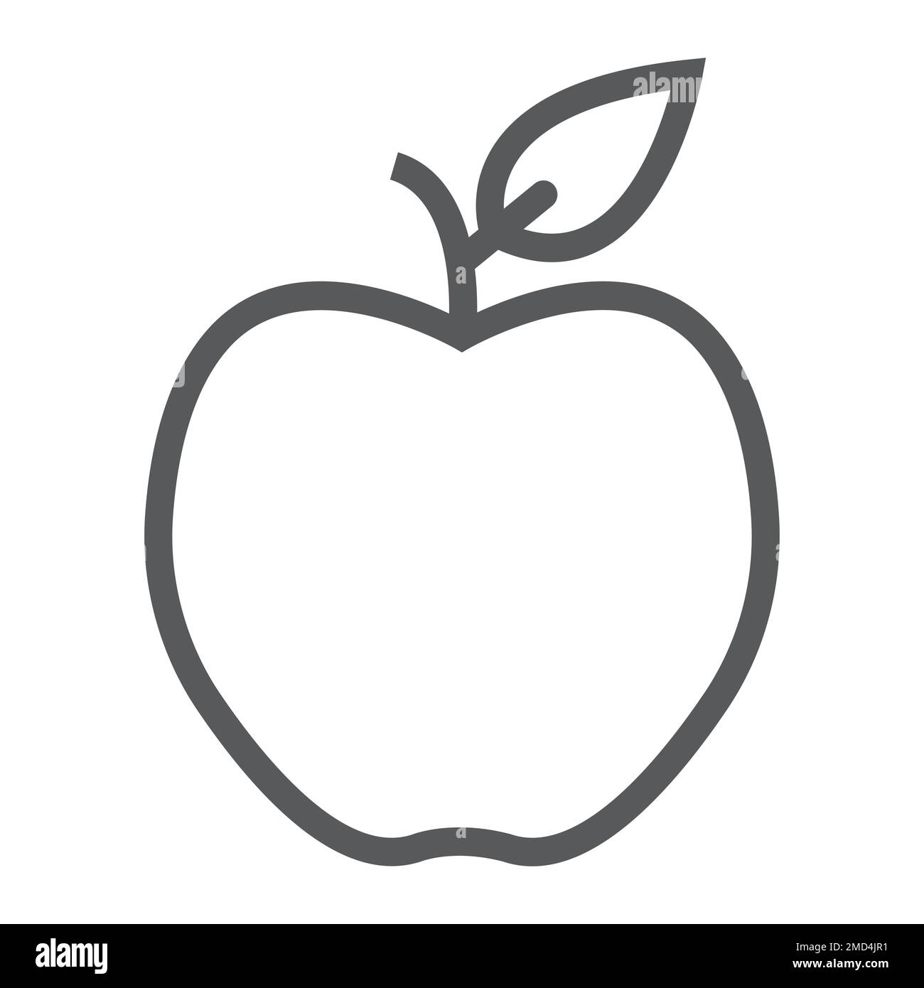 Apple line icon, diet and fruit, healthy food sign vector graphics, a ...