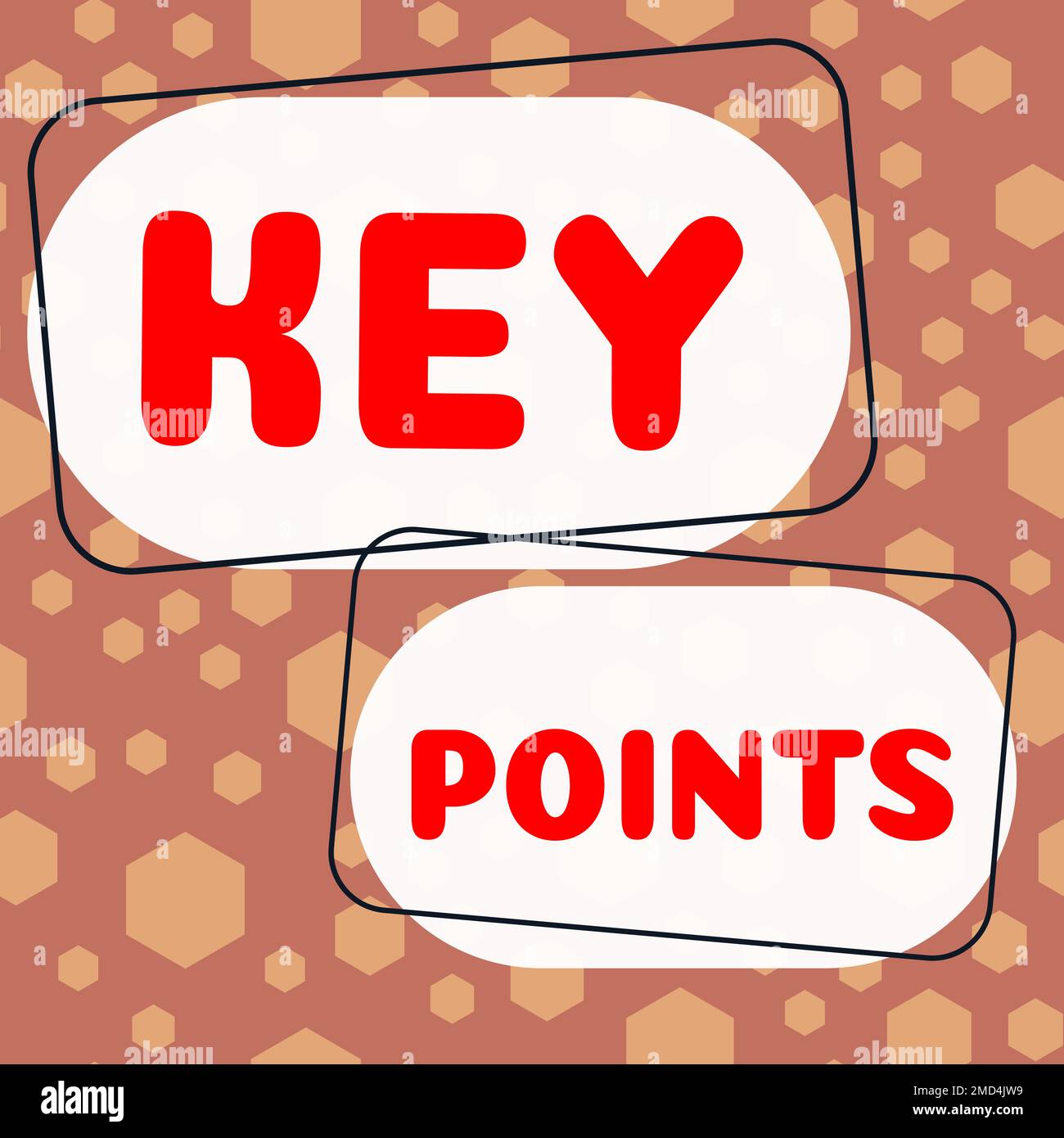 Text caption presenting Key Points. Business concept most important ...