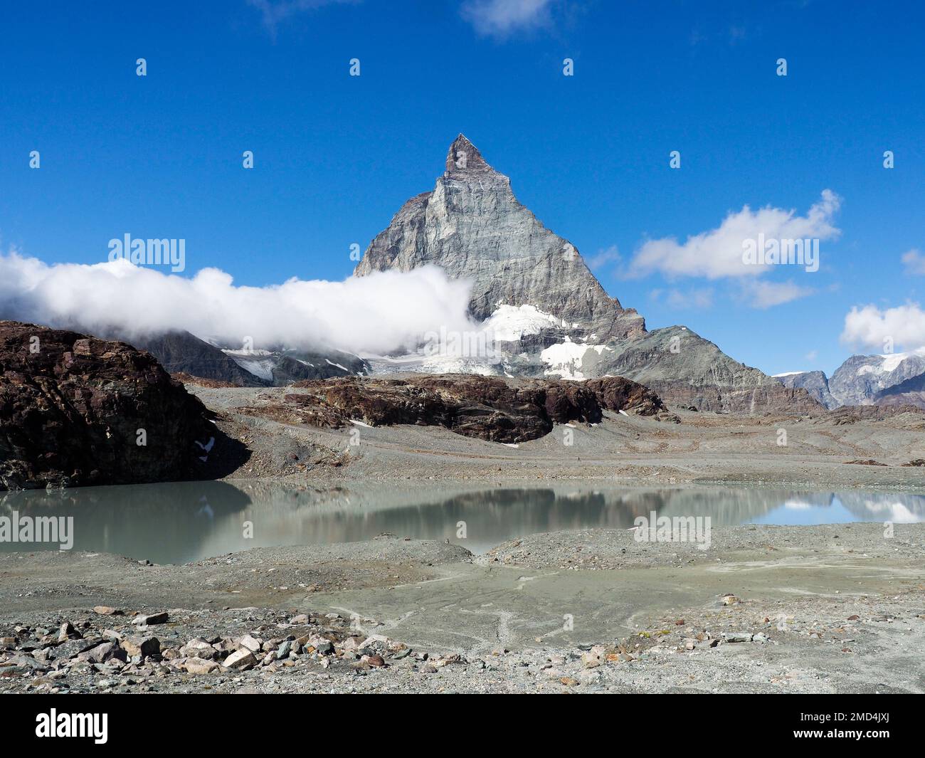 Zermatt, Switzerland: Image of the famous mountain called Matterhorn or ...