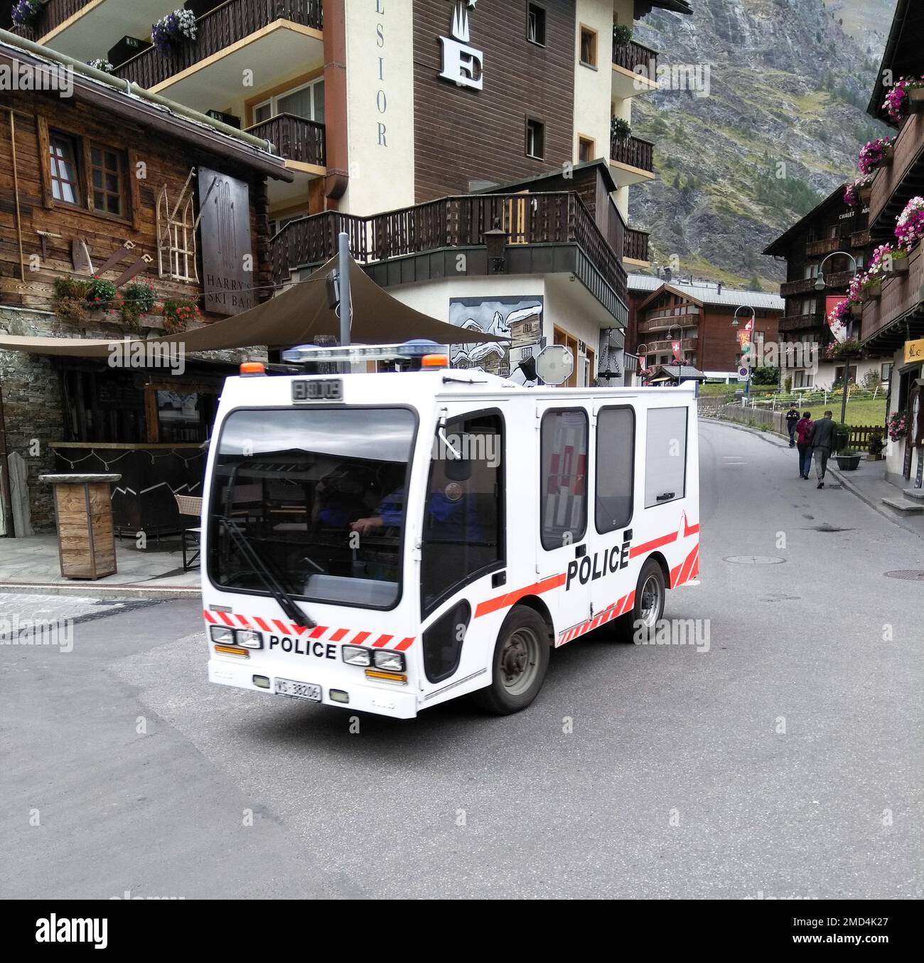 Zermatt, Switzerland - September 16, 2018: Electric vehicle for city ...