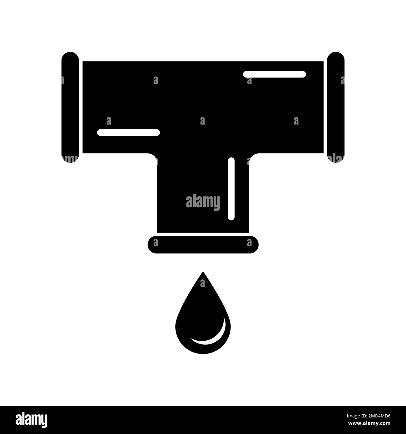 water pipe icon logo vector desigm template Stock Photo - Alamy