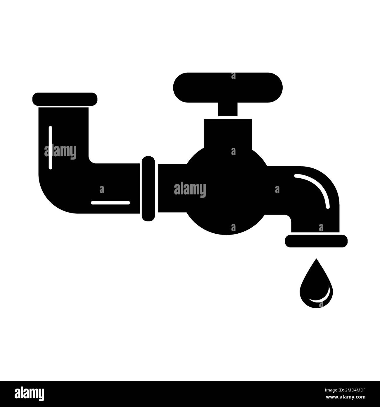 water pipe icon logo vector desigm template Stock Photo - Alamy