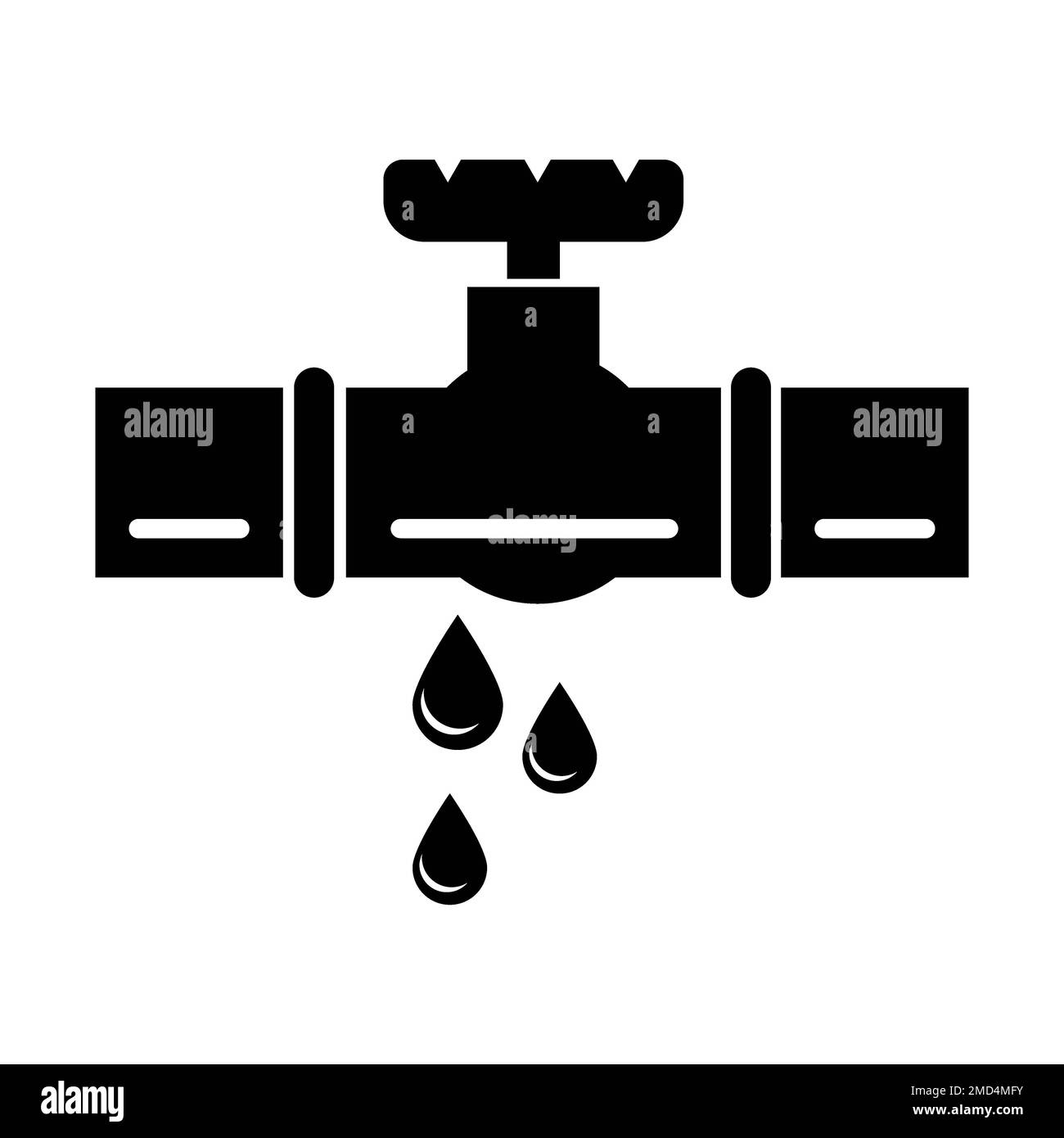 water pipe icon logo vector desigm template Stock Photo - Alamy