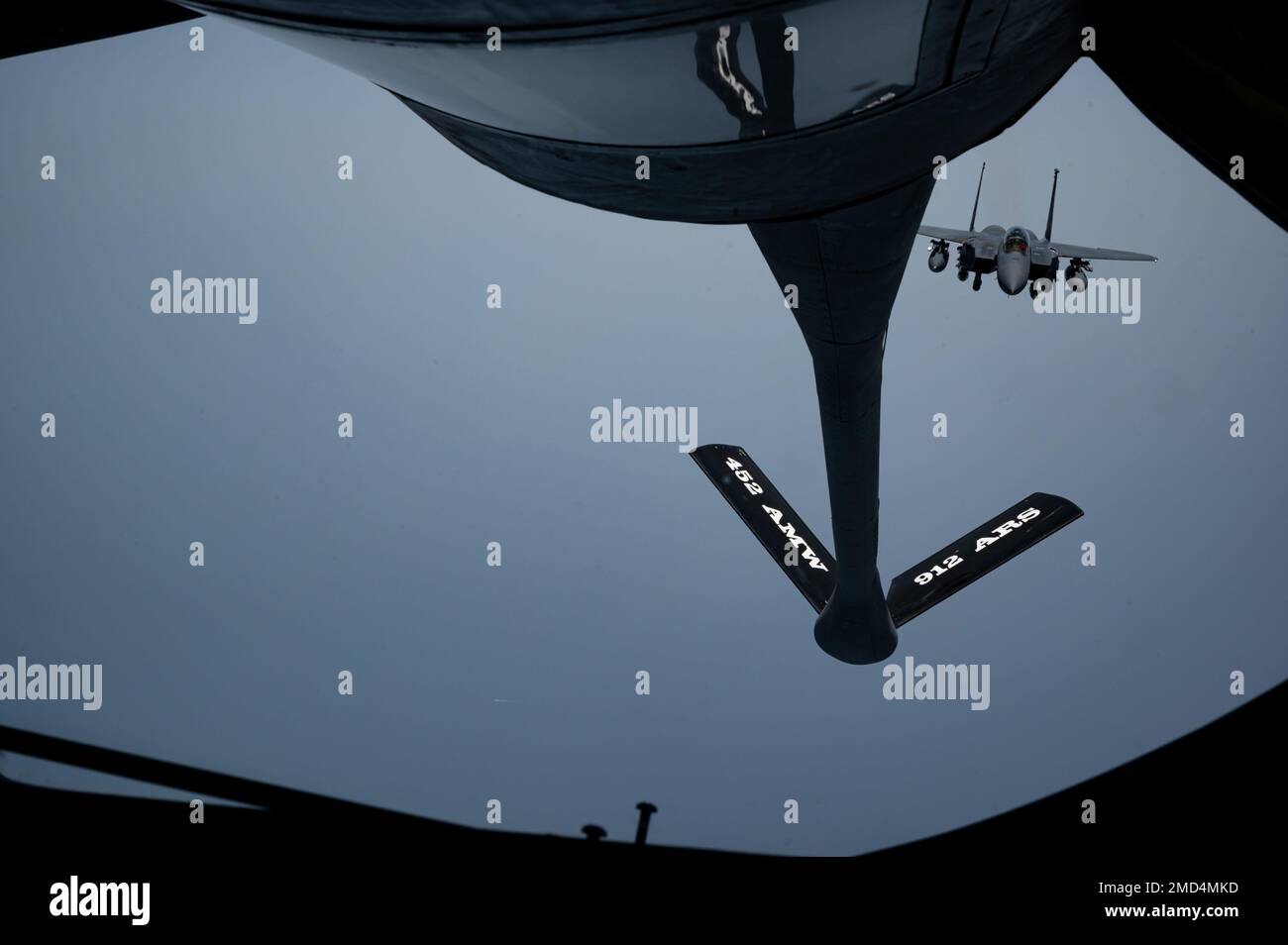 A U.S. Air Force F-15E Strike Eagle assigned to the 335th Expeditionary ...