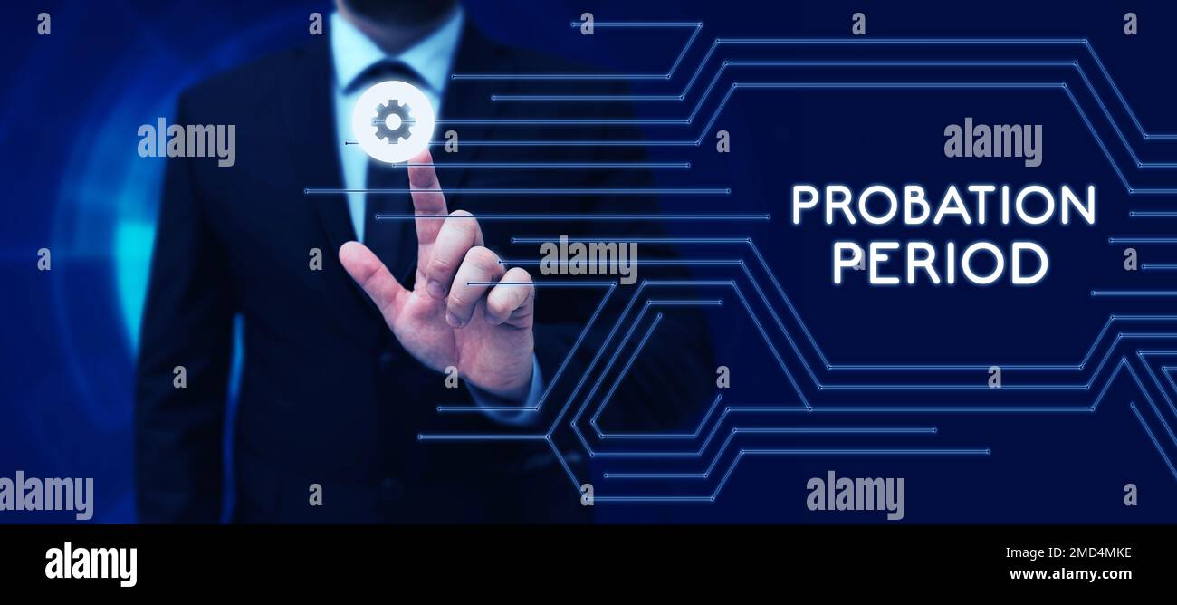 Hand writing sign Probation Period. Business idea focused and iterative ...