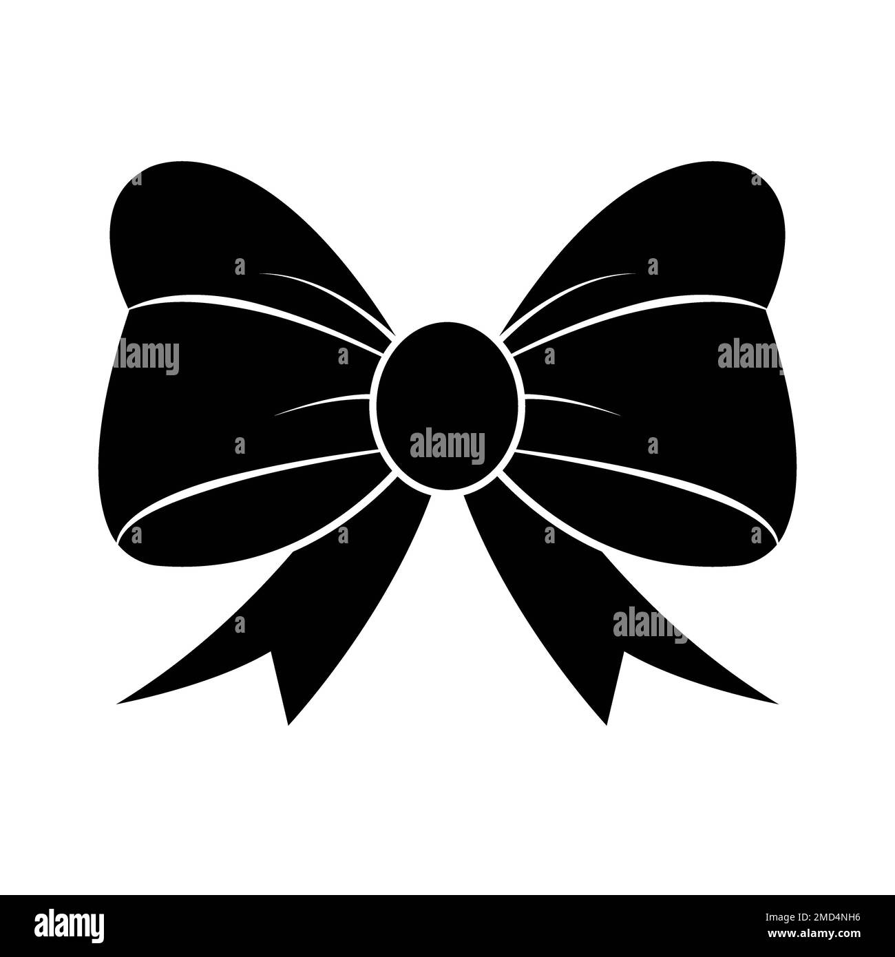 hair ribbon icon logo vector design template Stock Photo - Alamy