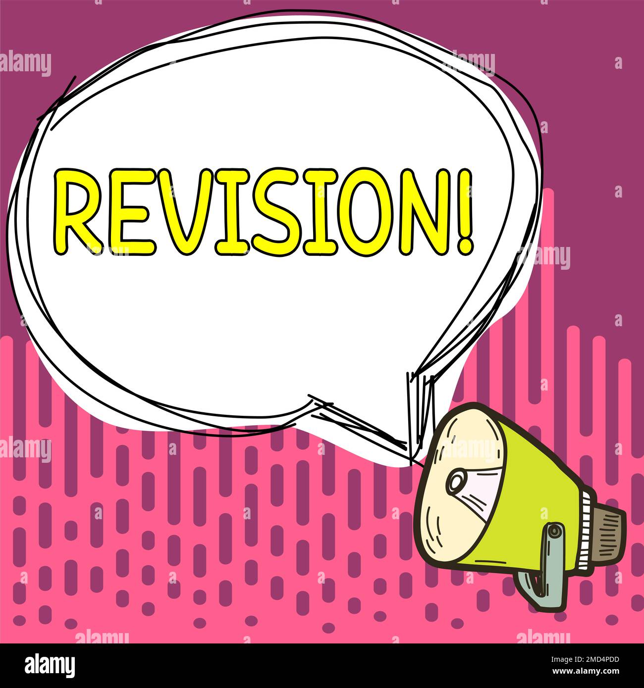 Writing displaying text Revision. Business concept action of revising ...