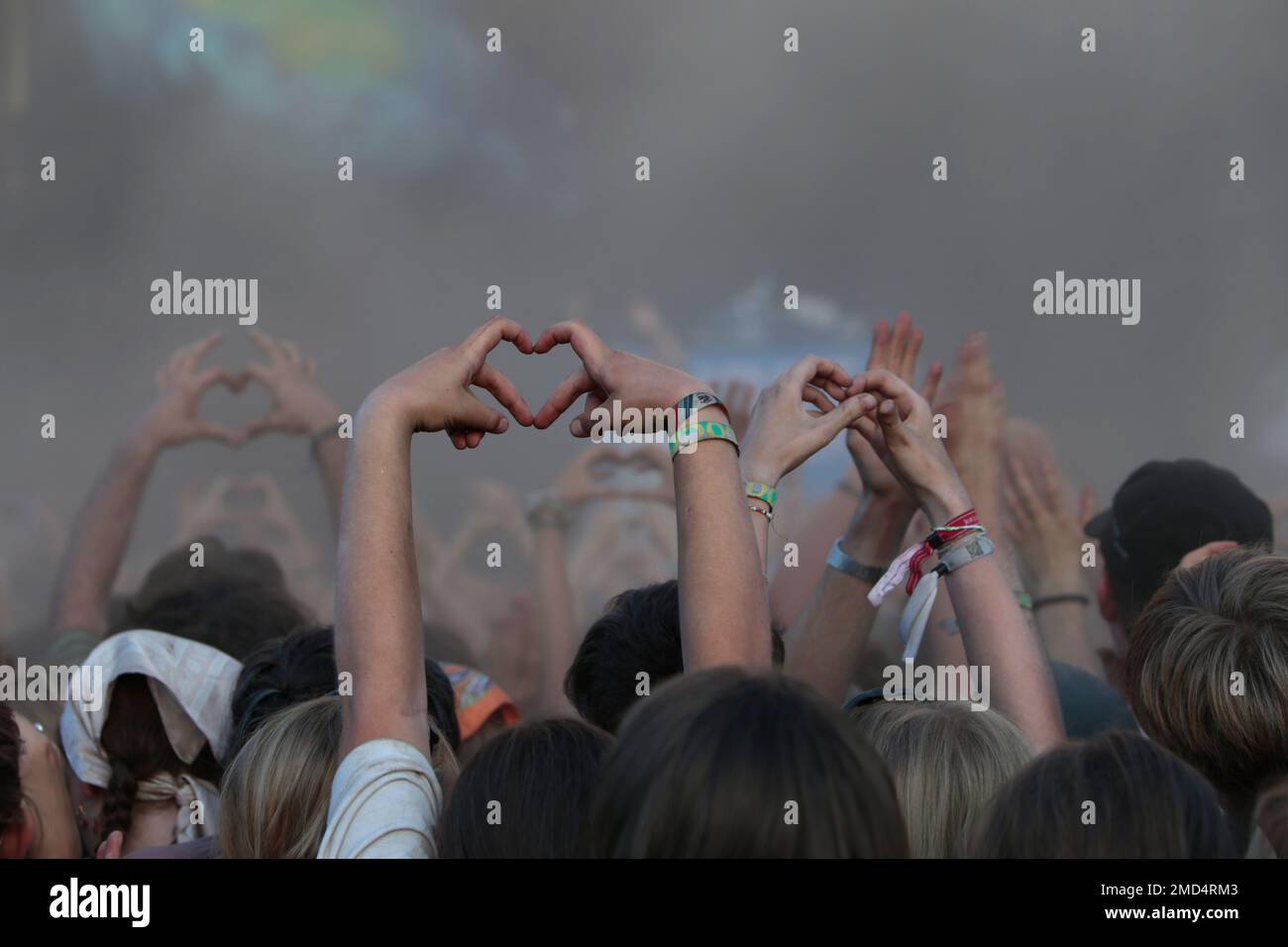 HAMBURG, GERMANY - AUGUST 20, 2022: Concert crowd at MS Dockville ...