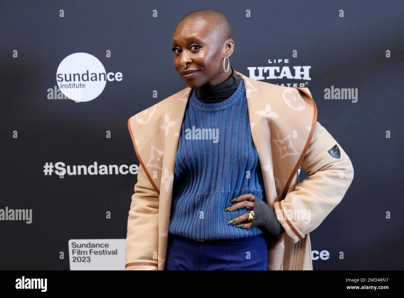 Cynthia Erivo, a producer and cast member in "Drift," poses at the ...
