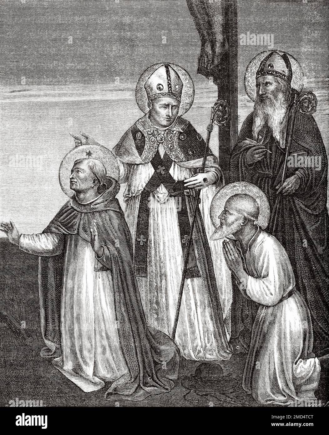 Holy men. Group of saints based on the passion, Convent of St Mark ...