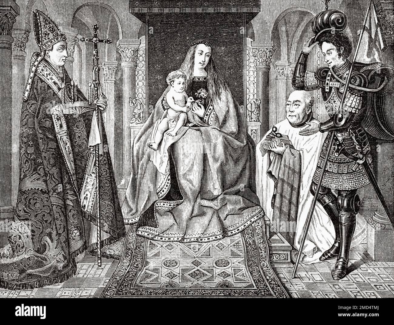 Madonna and Child. Saint George, Saint Donat and Canon Joris van der ...