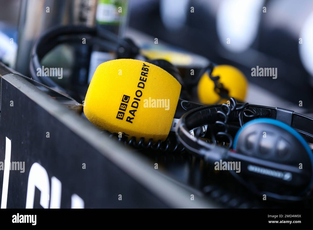 Pride park stadium microphone hi-res stock photography and images - Alamy