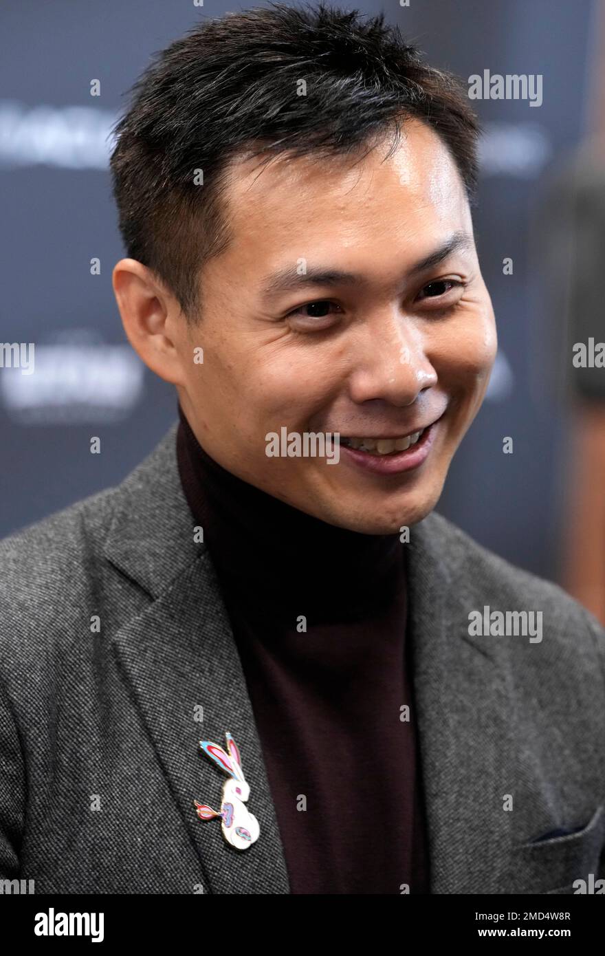 Anthony Chen, the director/producer of "Drift," poses at the premiere ...