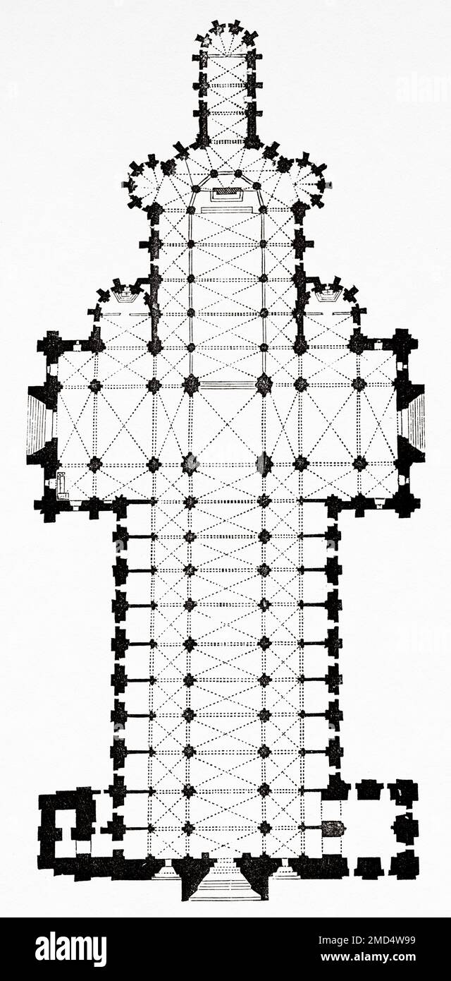 Notre dame floor plan hi-res stock photography and images - Alamy
