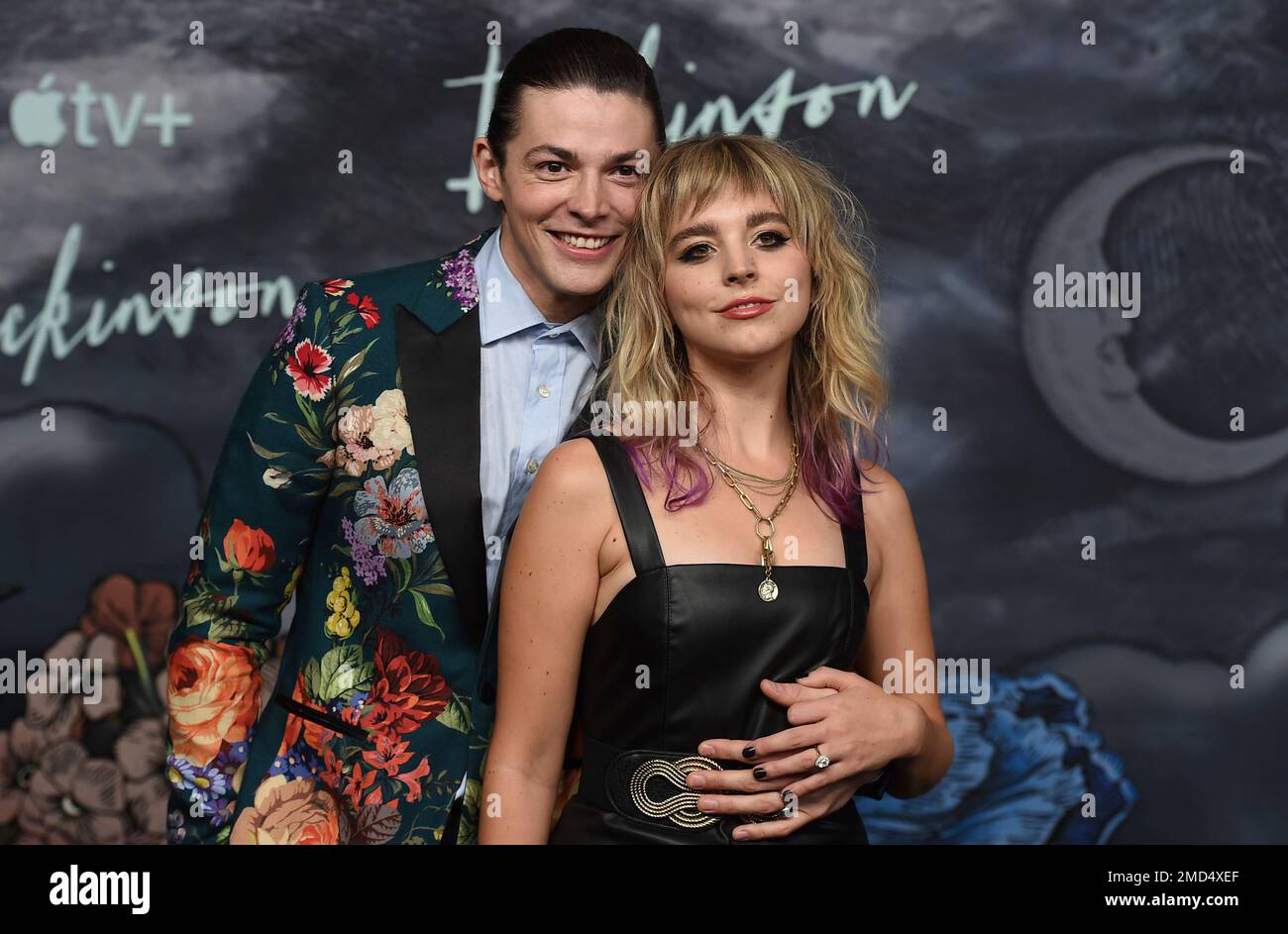 Adrian Blake Enscoe and Sydney Shepherd arrive at the premiere of ...